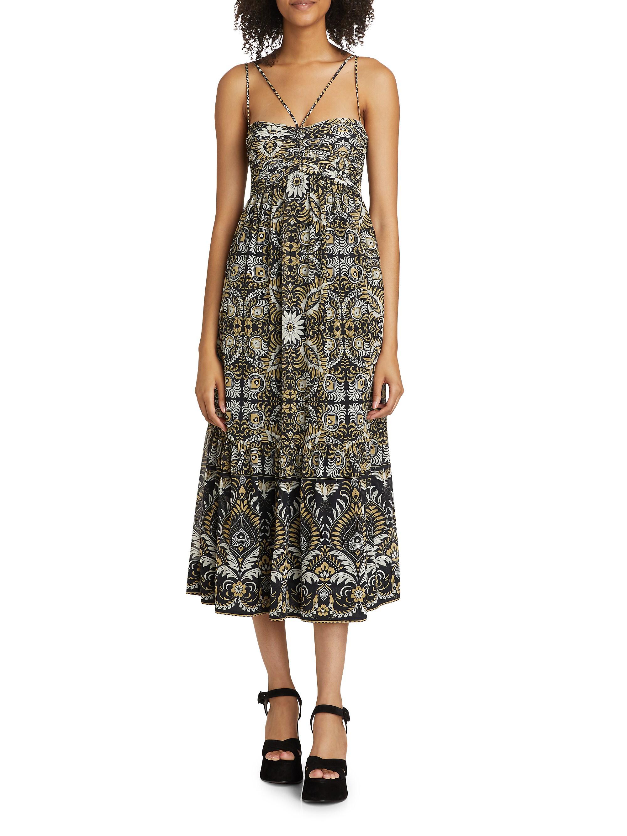 Click here for Kobi Halperin Womens Arya Odyessy Print Midi-Dress... prices