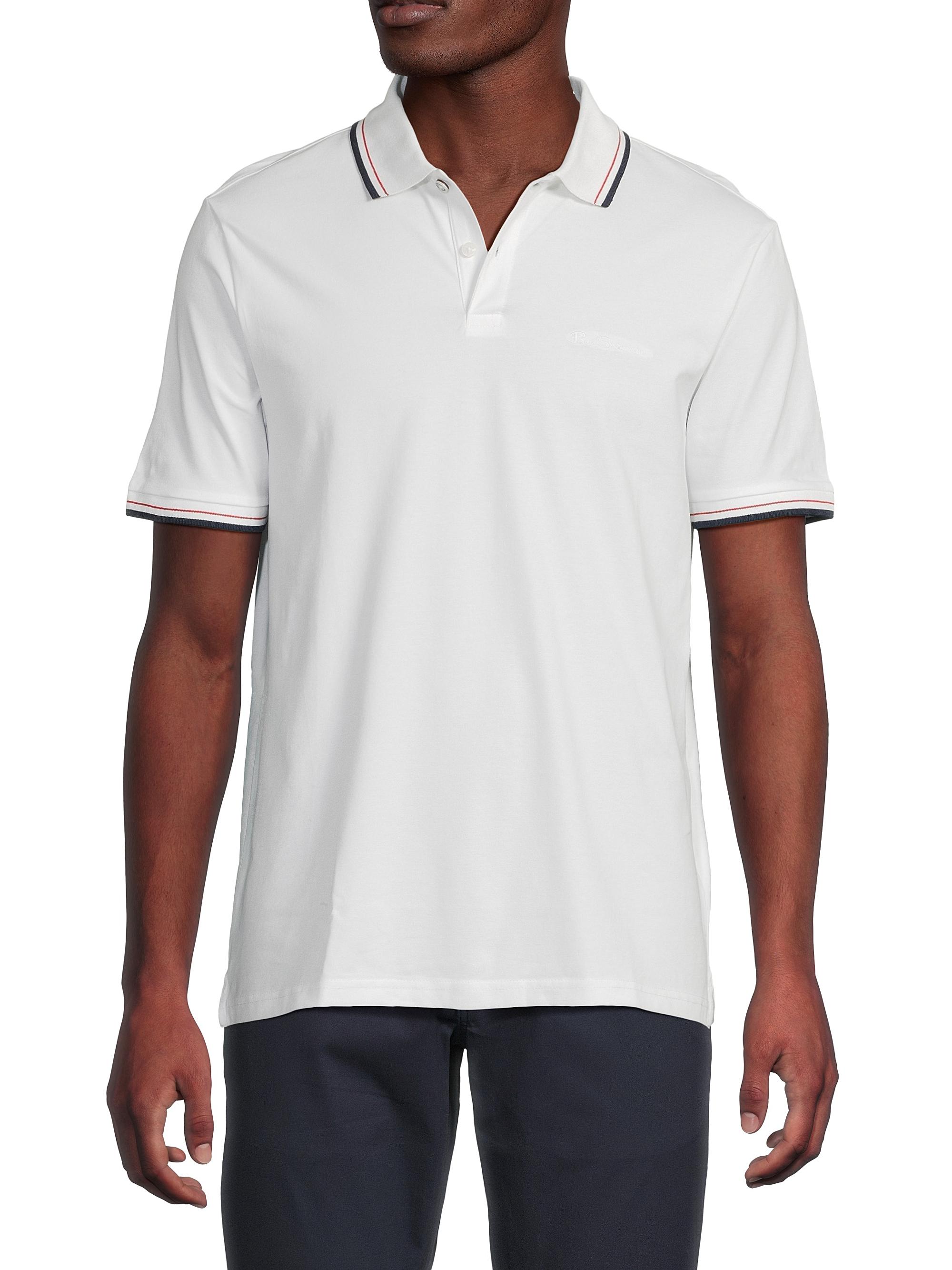 Click here for Ben Sherman Mens Core Tipped Cotton-Blend Polo Shi... prices