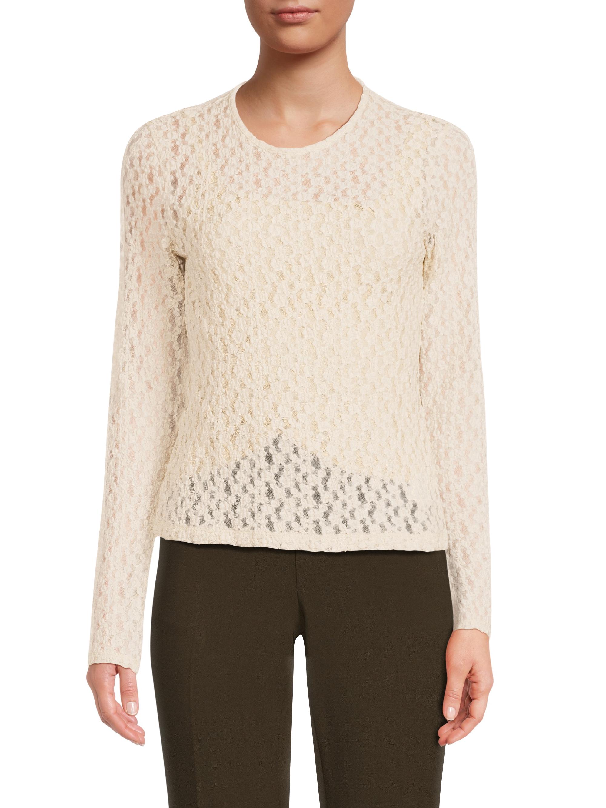 Click here for Vince Womens Floral Smocked Top - White Sand - Siz... prices