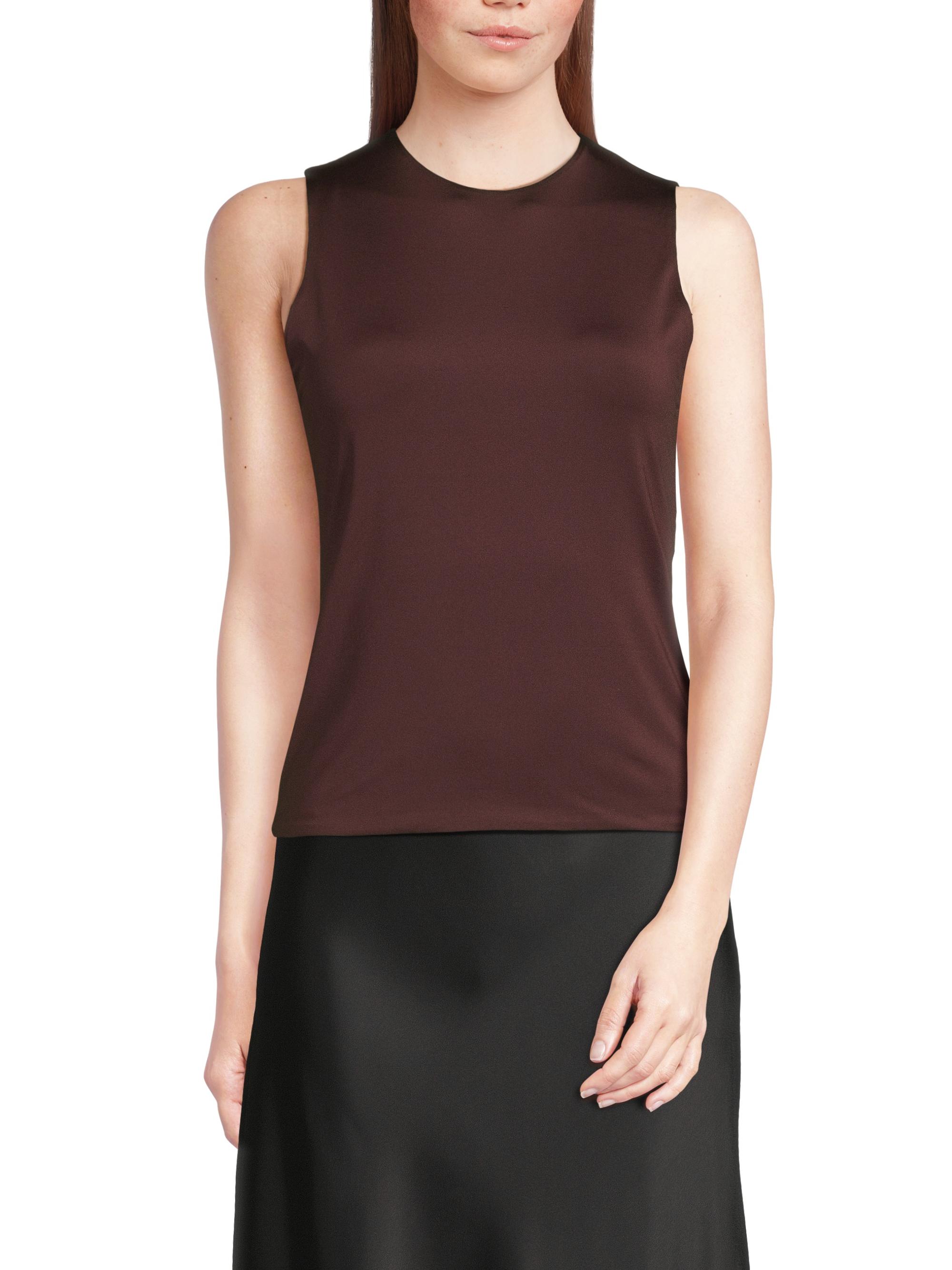 Click here for Vince Womens Shell Satin Top - Cherry Night - Size... prices