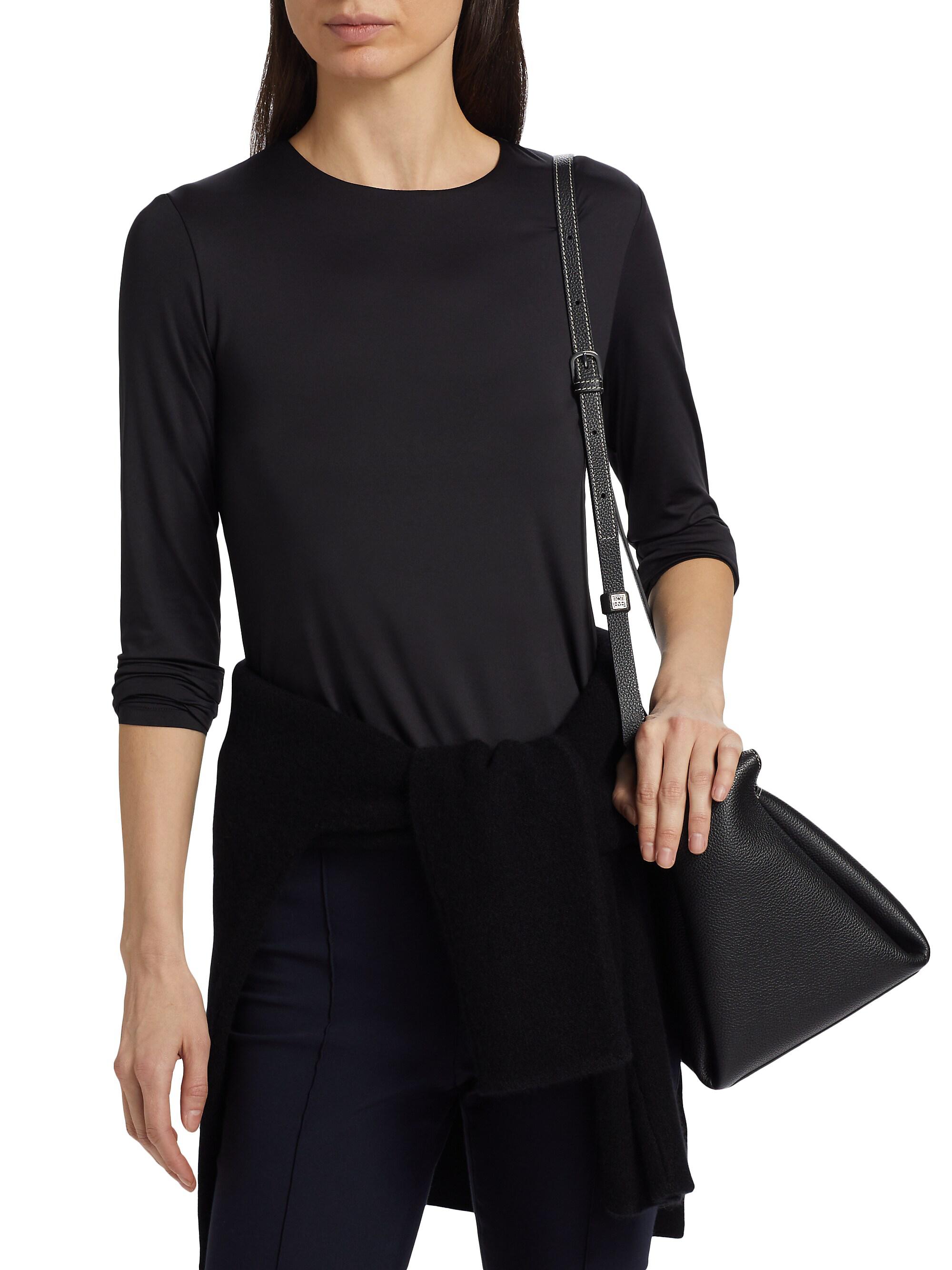 Click here for Vince Womens Long-Sleeve Crew Top - Black - Size X... prices