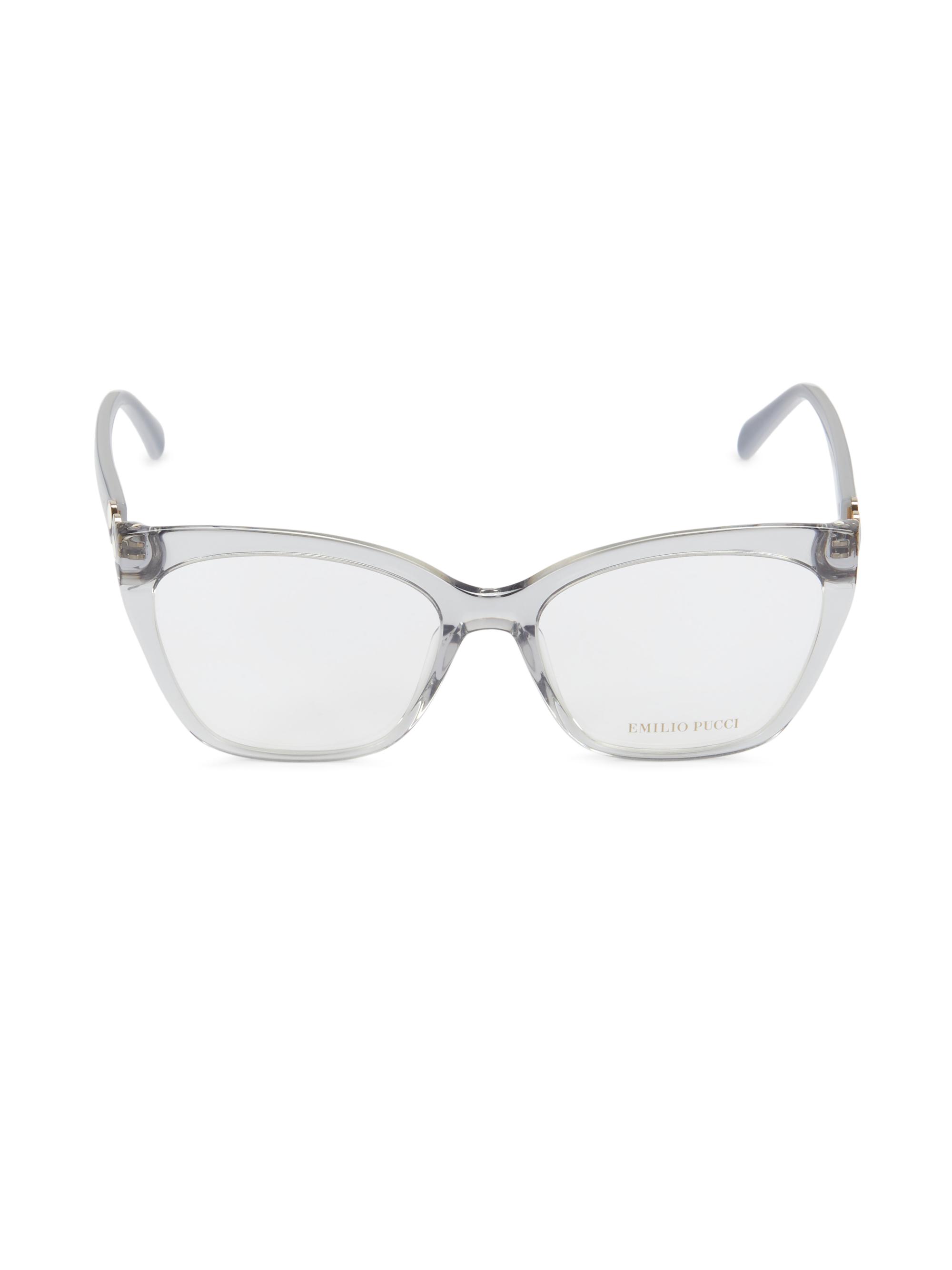 Click here for Pucci Womens 54MM Square Eyeglasses - Grey prices