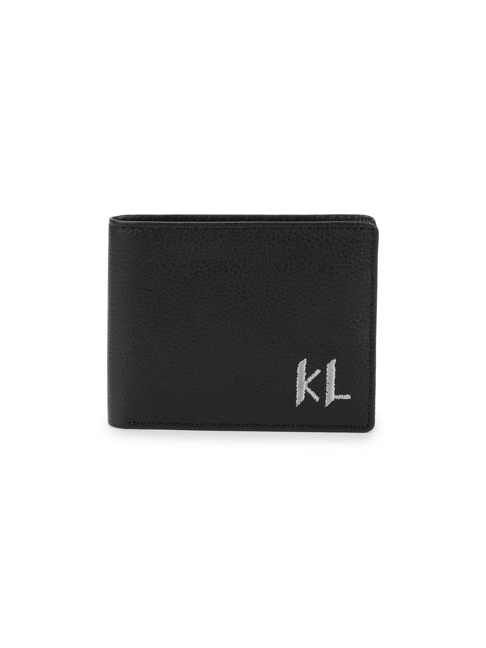 Click here for Karl Lagerfeld Paris Mens Embroidered Logo Leather... prices
