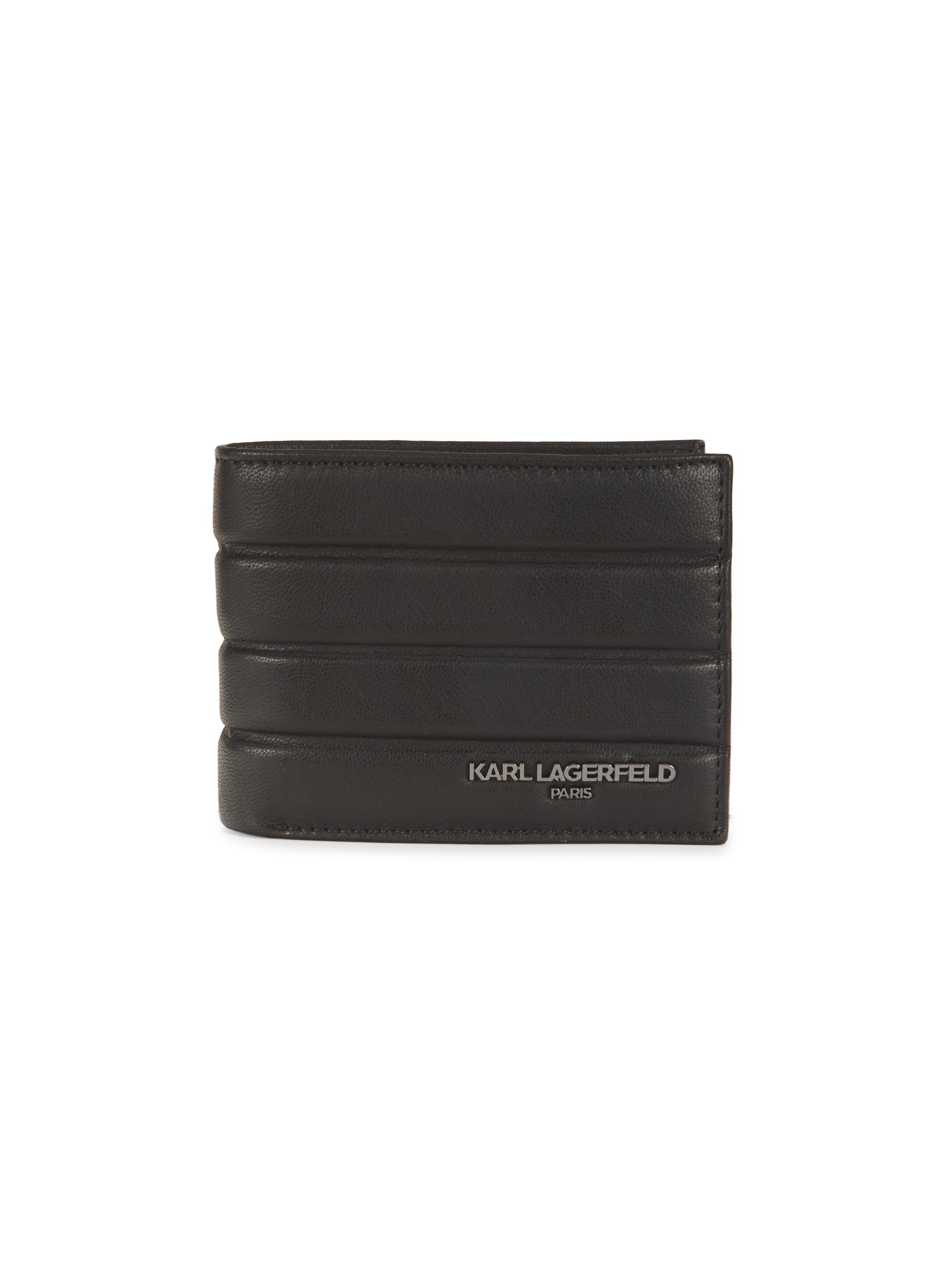 Click here for Karl Lagerfeld Paris Mens Logo Leather Bifold Wall... prices