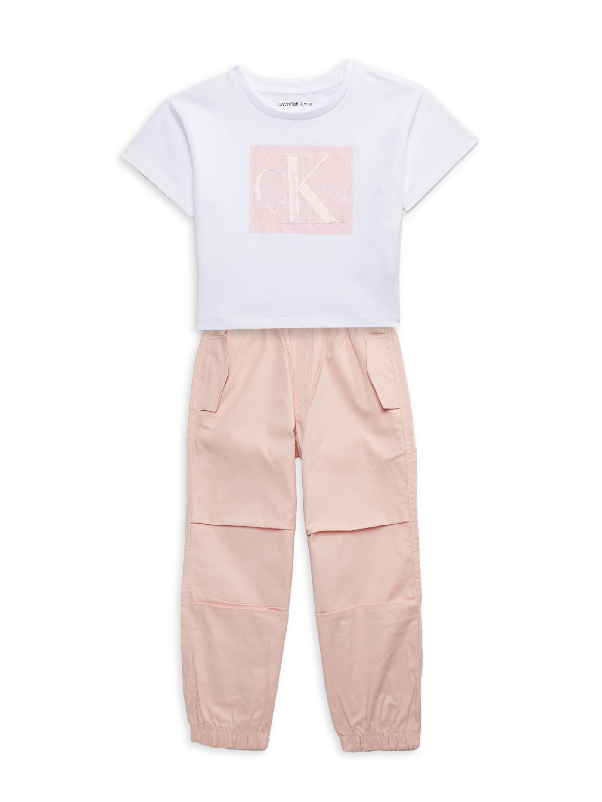 Click here for Calvin Klein Little Boys 2-Piece Logo T-Shirt & Jo... prices