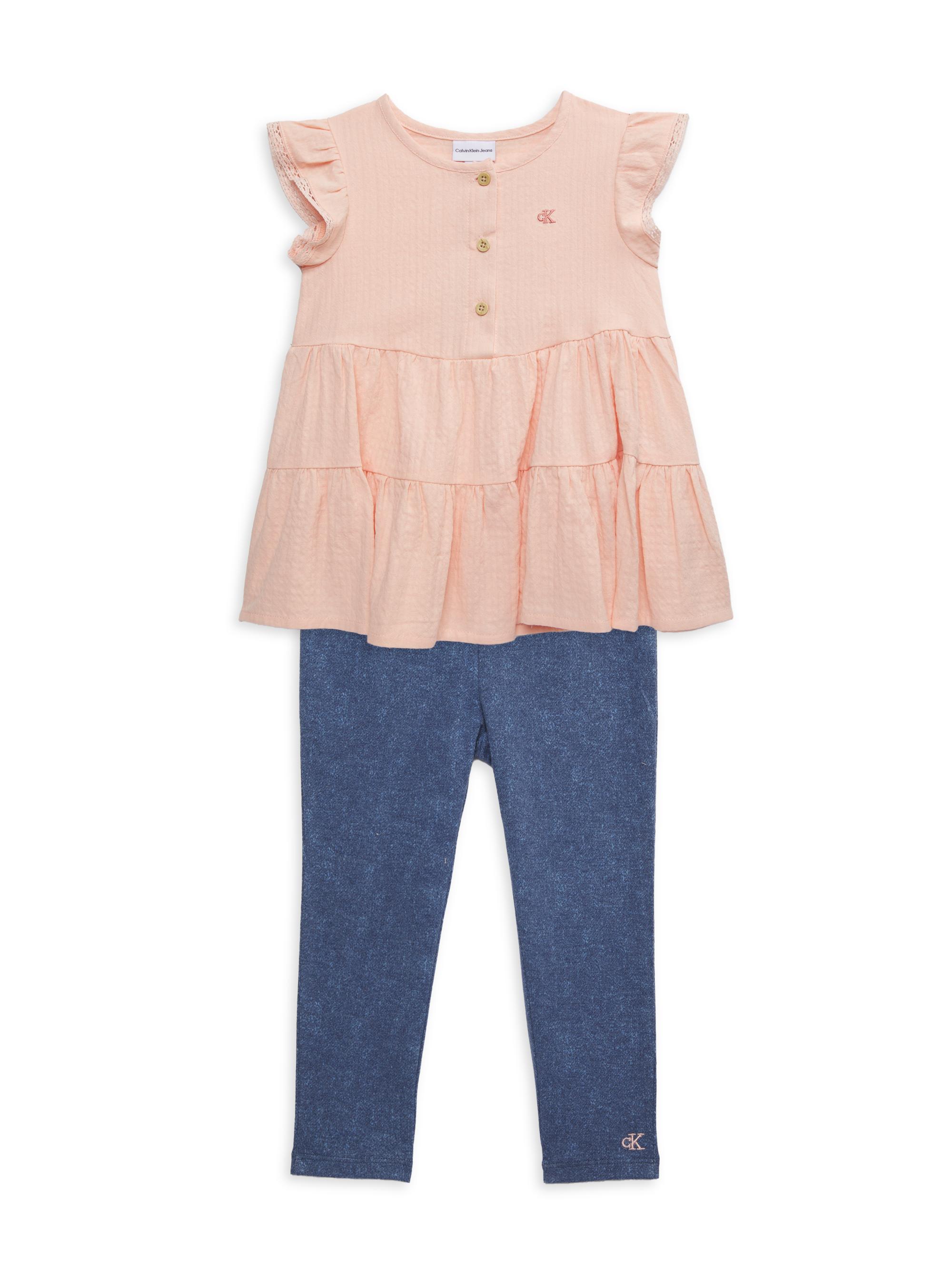 Click here for Calvin Klein Little Girls 2-Piece Top & Leggings S... prices