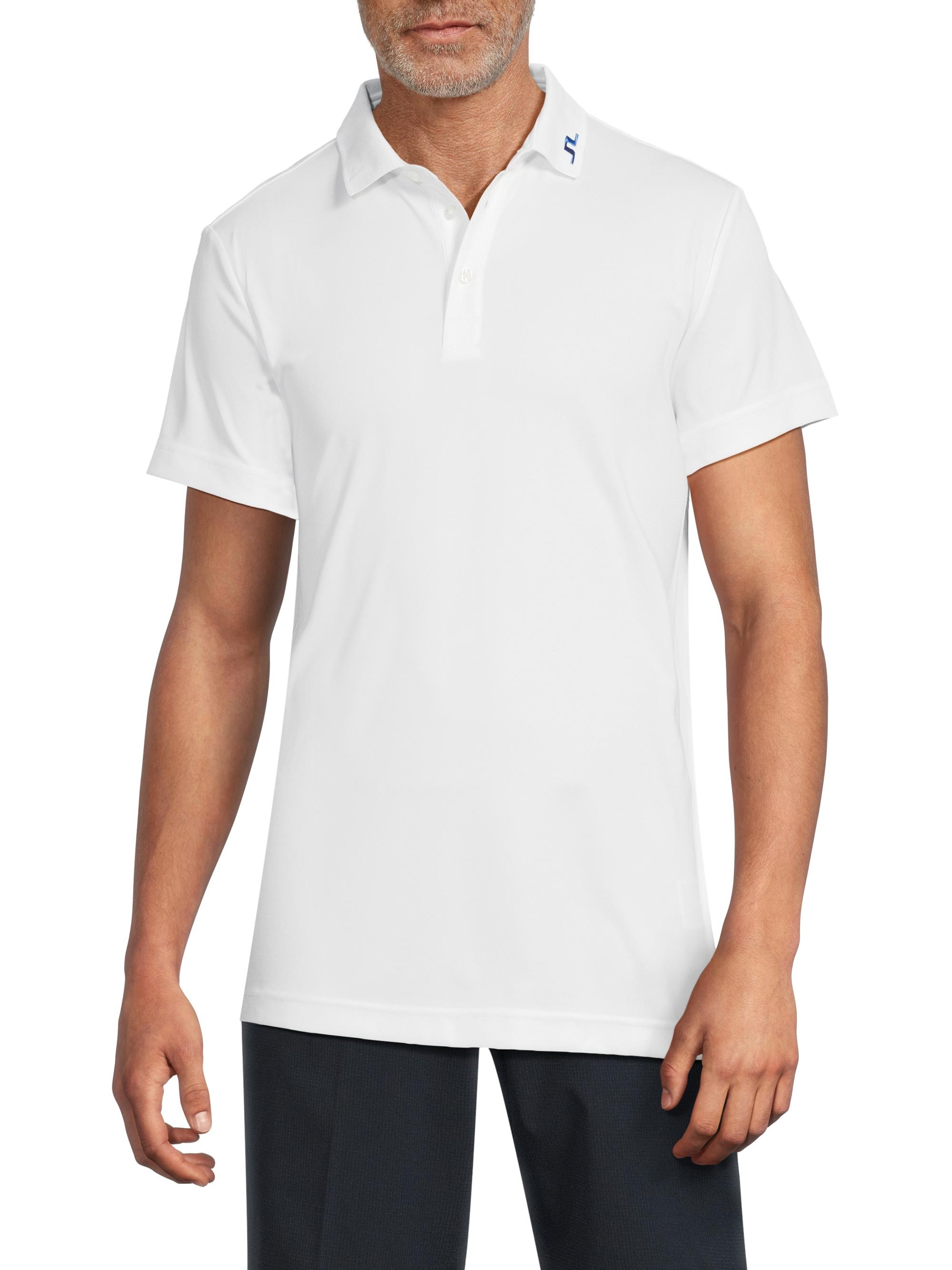 Click here for J. Lindeberg Mens KV Regular Fit Logo Polo - White... prices