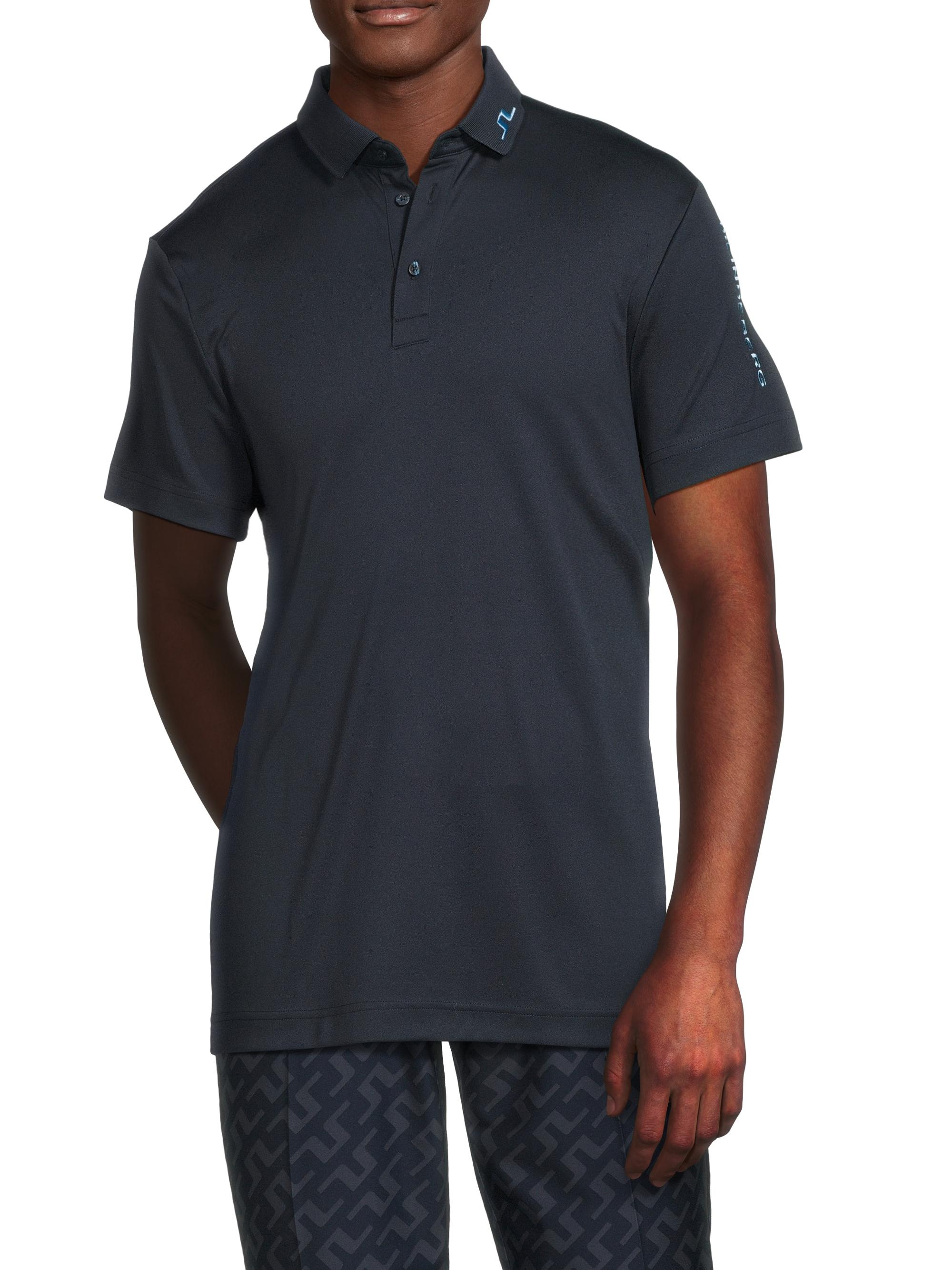 Click here for J. Lindeberg Mens Logo Short-Sleeve Golf Polo - Na... prices