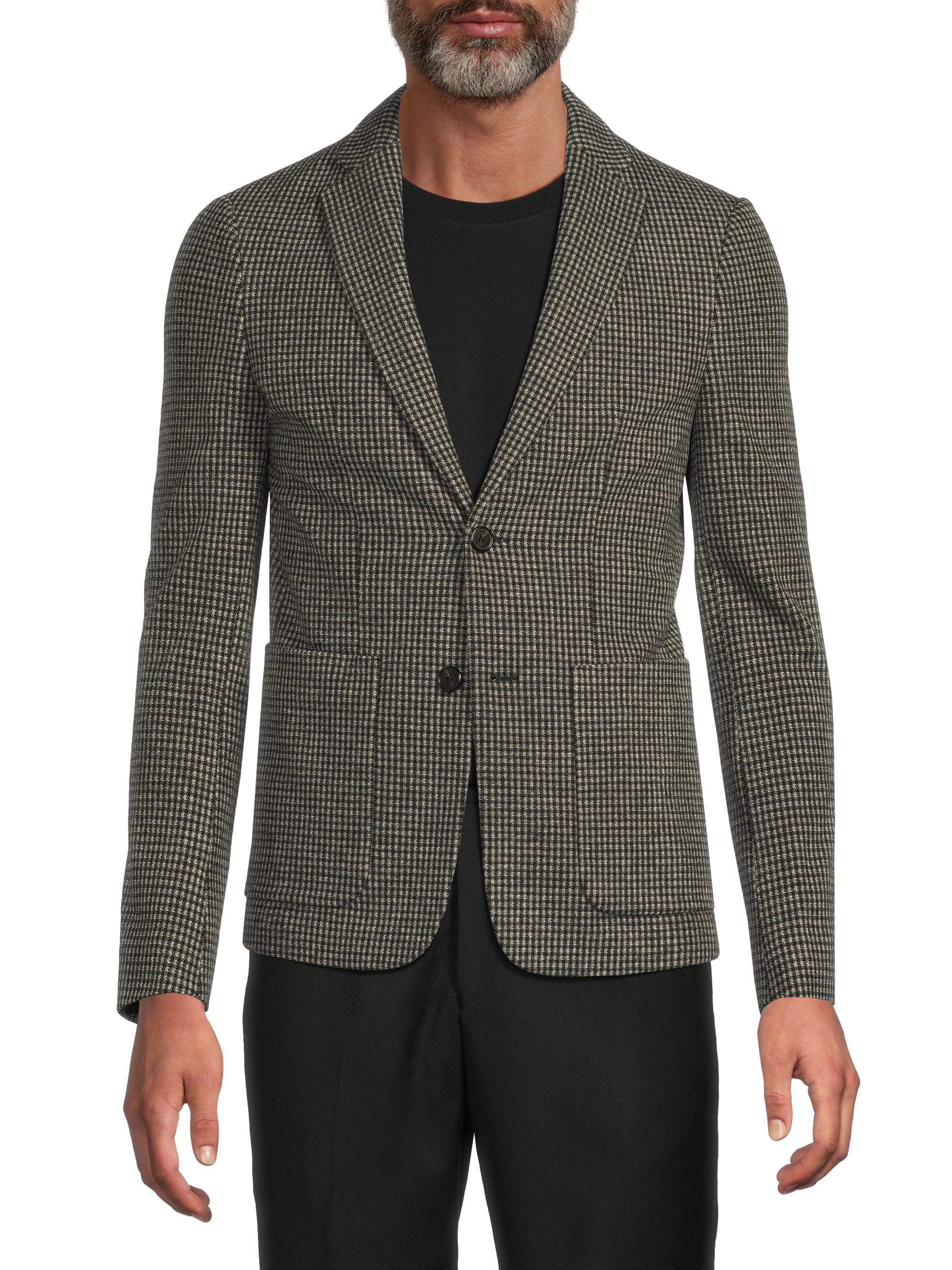 Click here for Theory Mens Clinton Slim-Fit Sport Coat - Dark Gre... prices