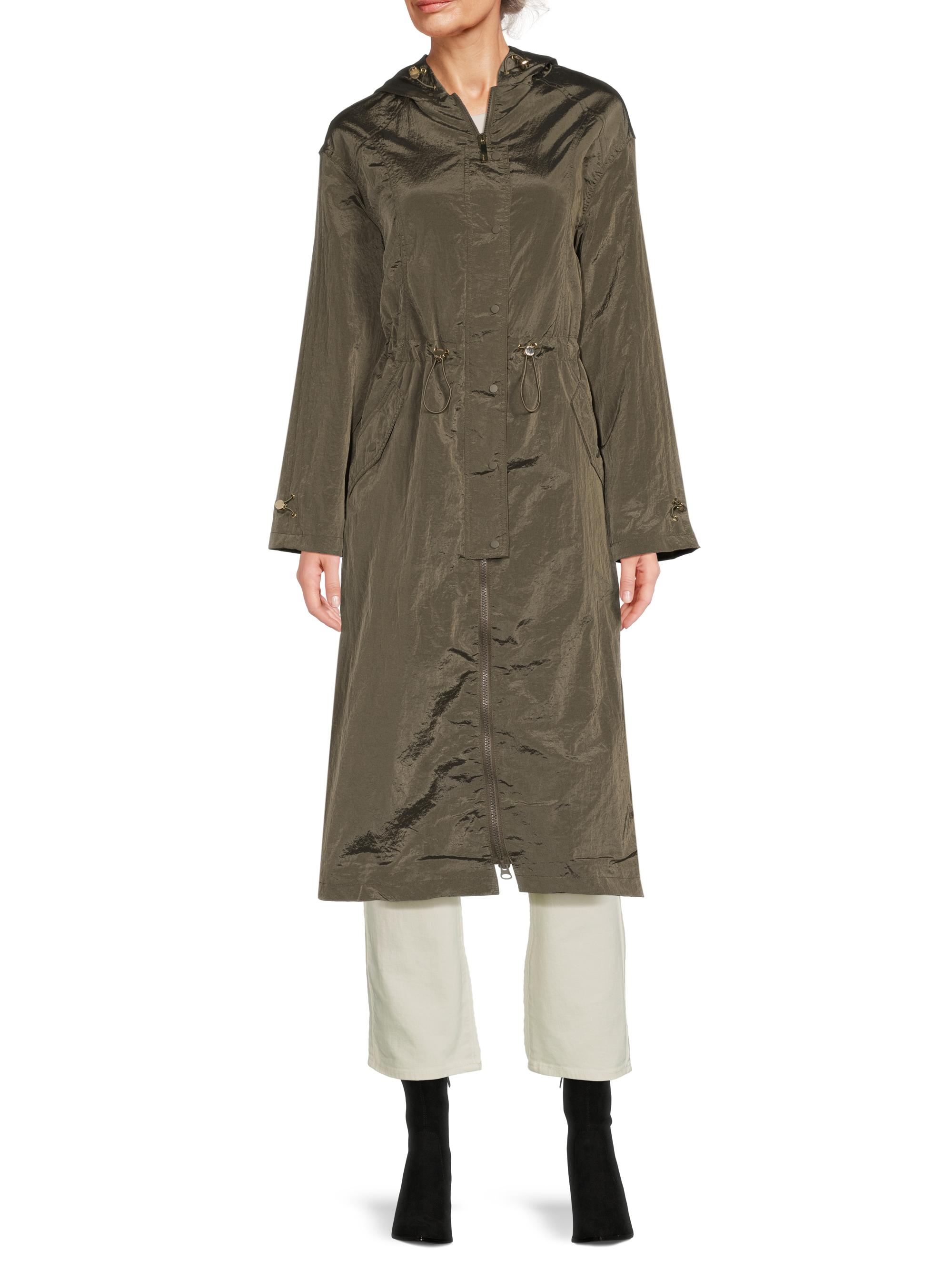 Click here for Guess Womens Kelsi Hooded Midi-Length Parka - Dese... prices