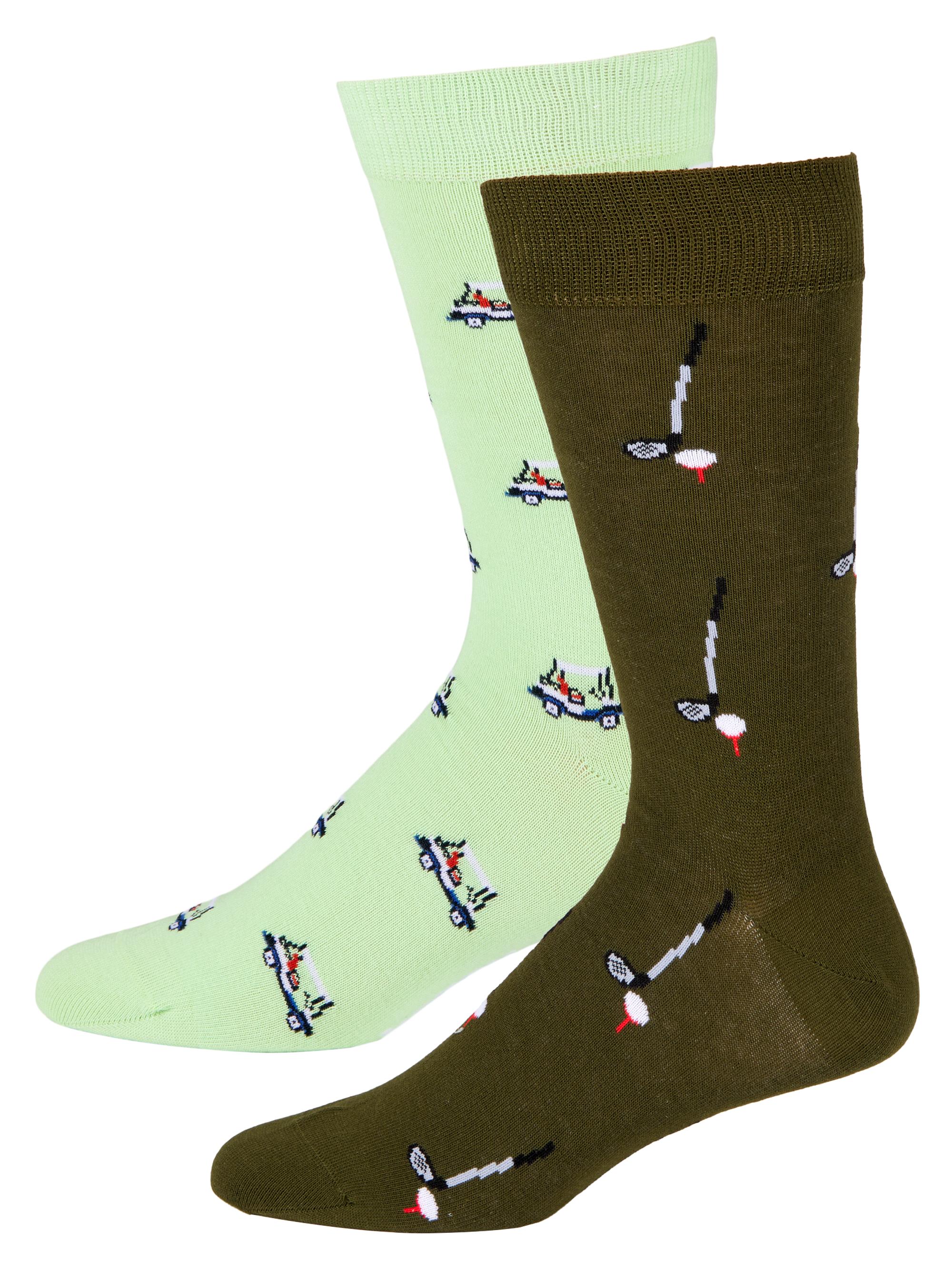 Click here for Happy Socks Mens 2-Pack Printed Socks Set - Green... prices