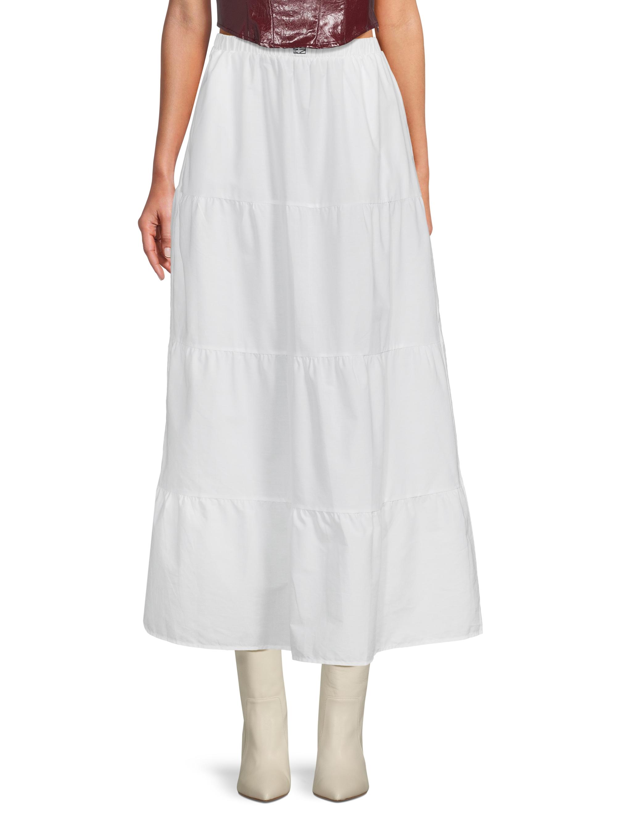 Click here for Noisy May Womens Freja Poplin Cotton Tiered Maxi S... prices