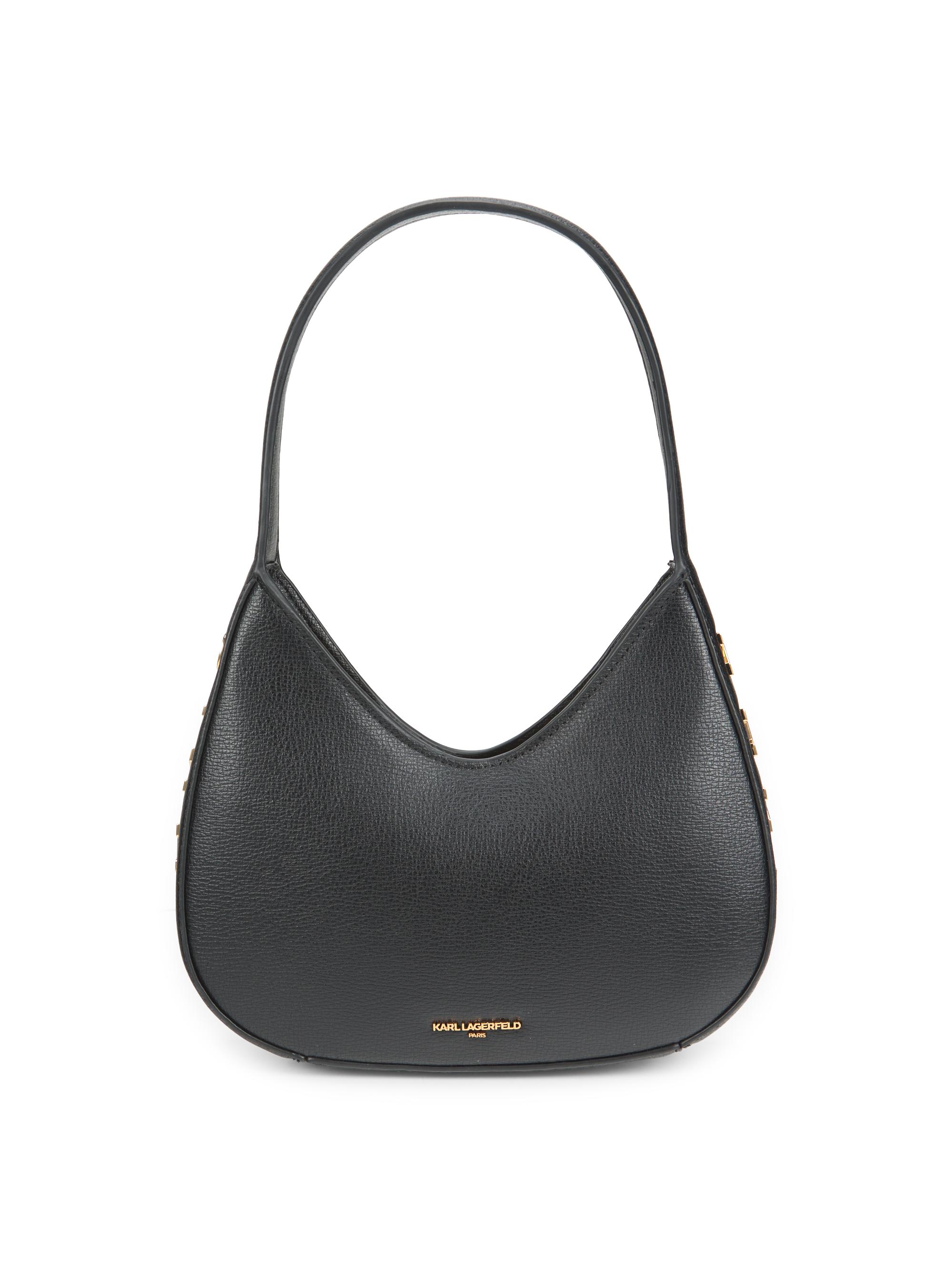Click here for Karl Lagerfeld Paris Desi Hobo Bag - Black/Gold prices