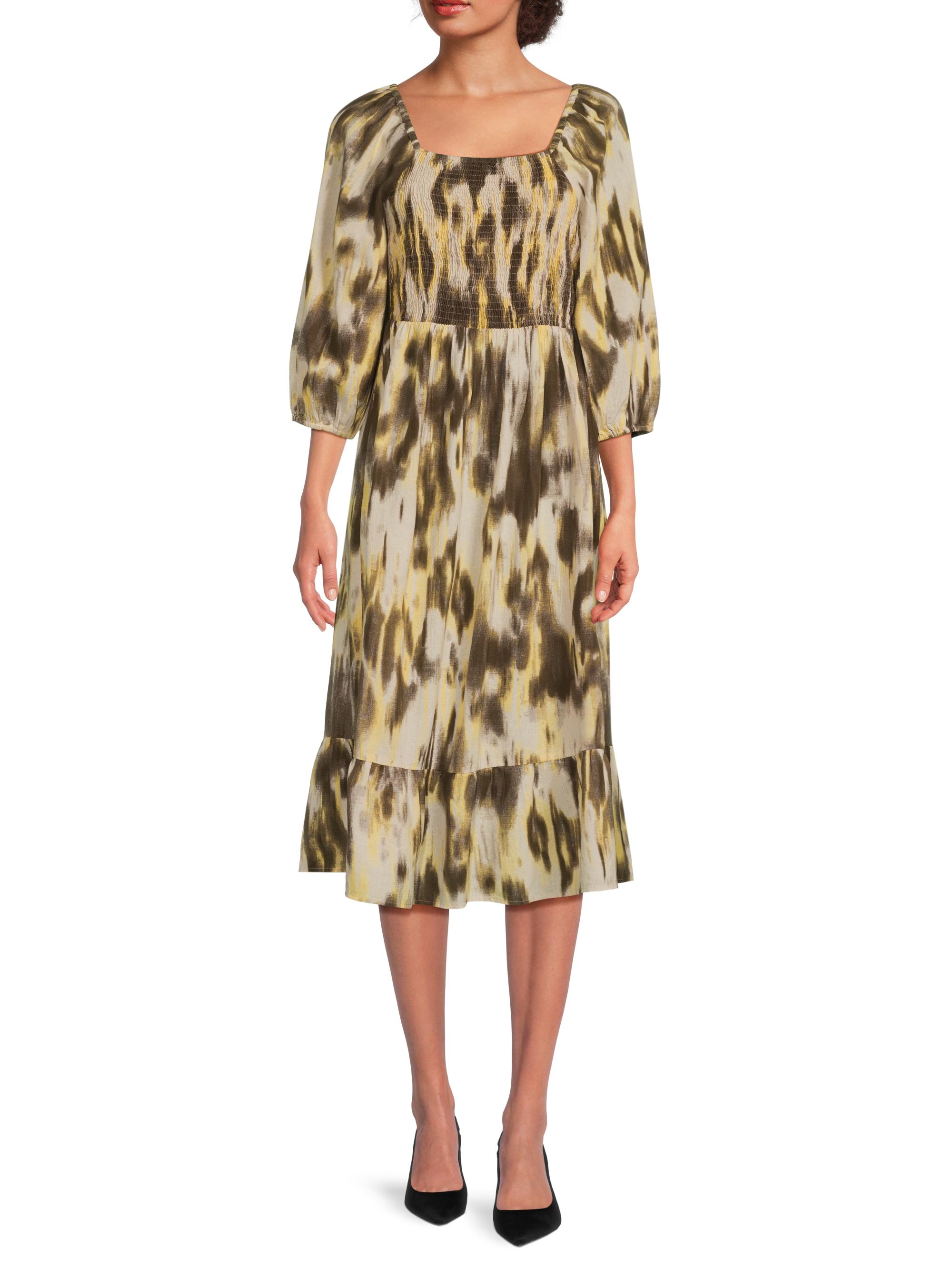 Click here for Vero Moda Womens Dicthe Printed Cotton Midi-Dress... prices