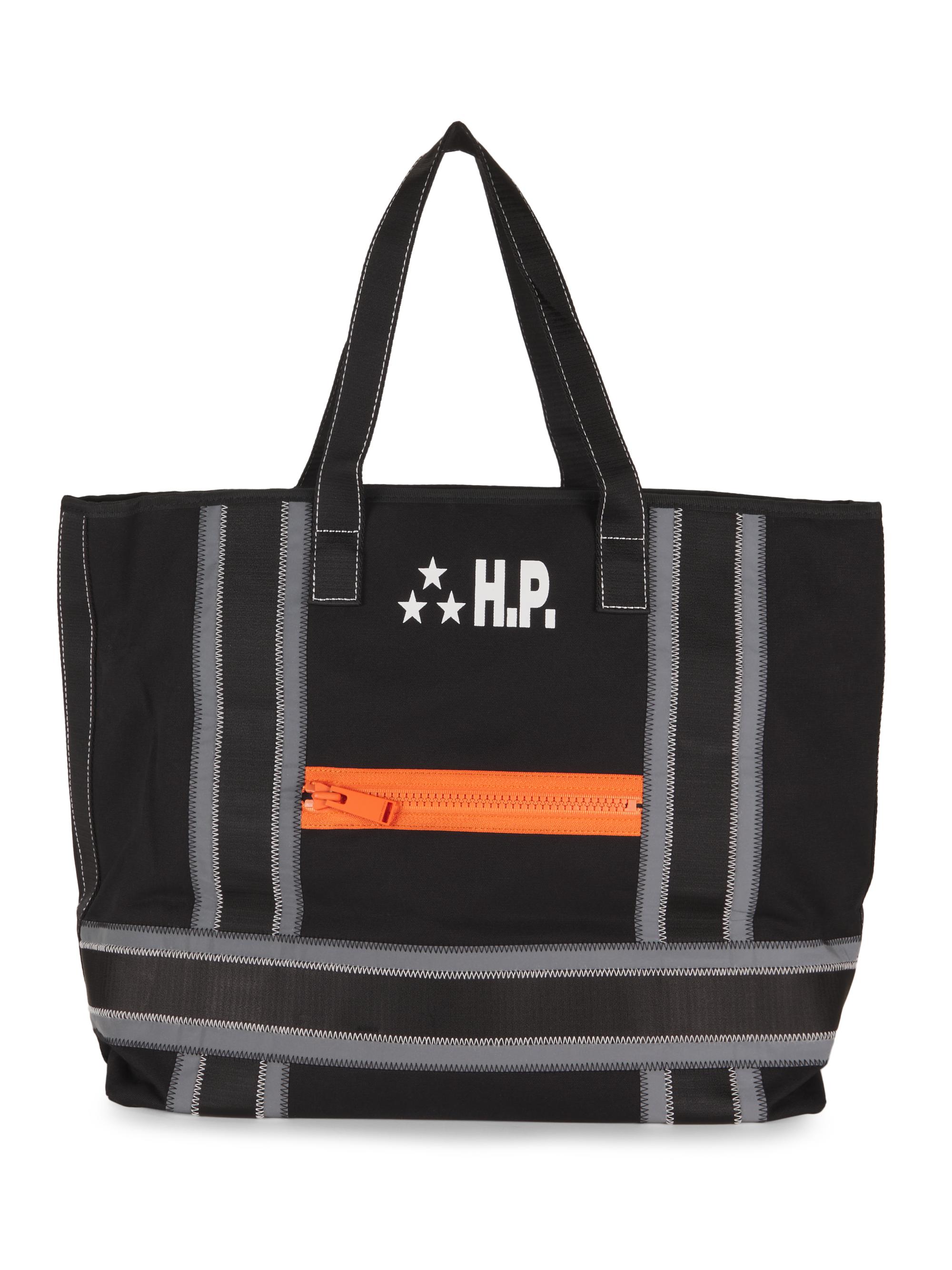 Click here for Heron Preston Mens Logo Cotton Tote - Black Multic... prices