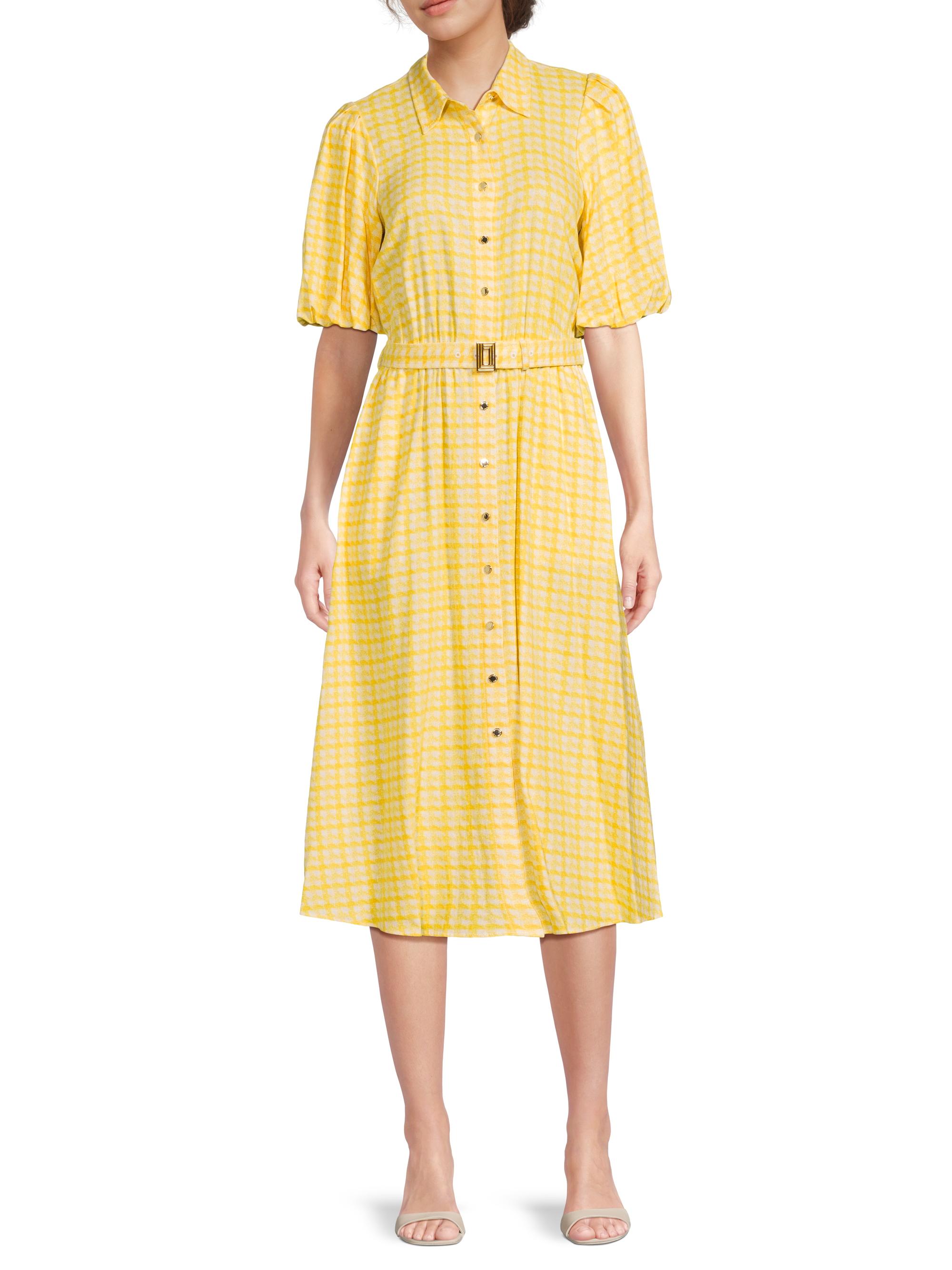 Click here for Karl Lagerfeld Paris Womens Spring Gingham Belted... prices