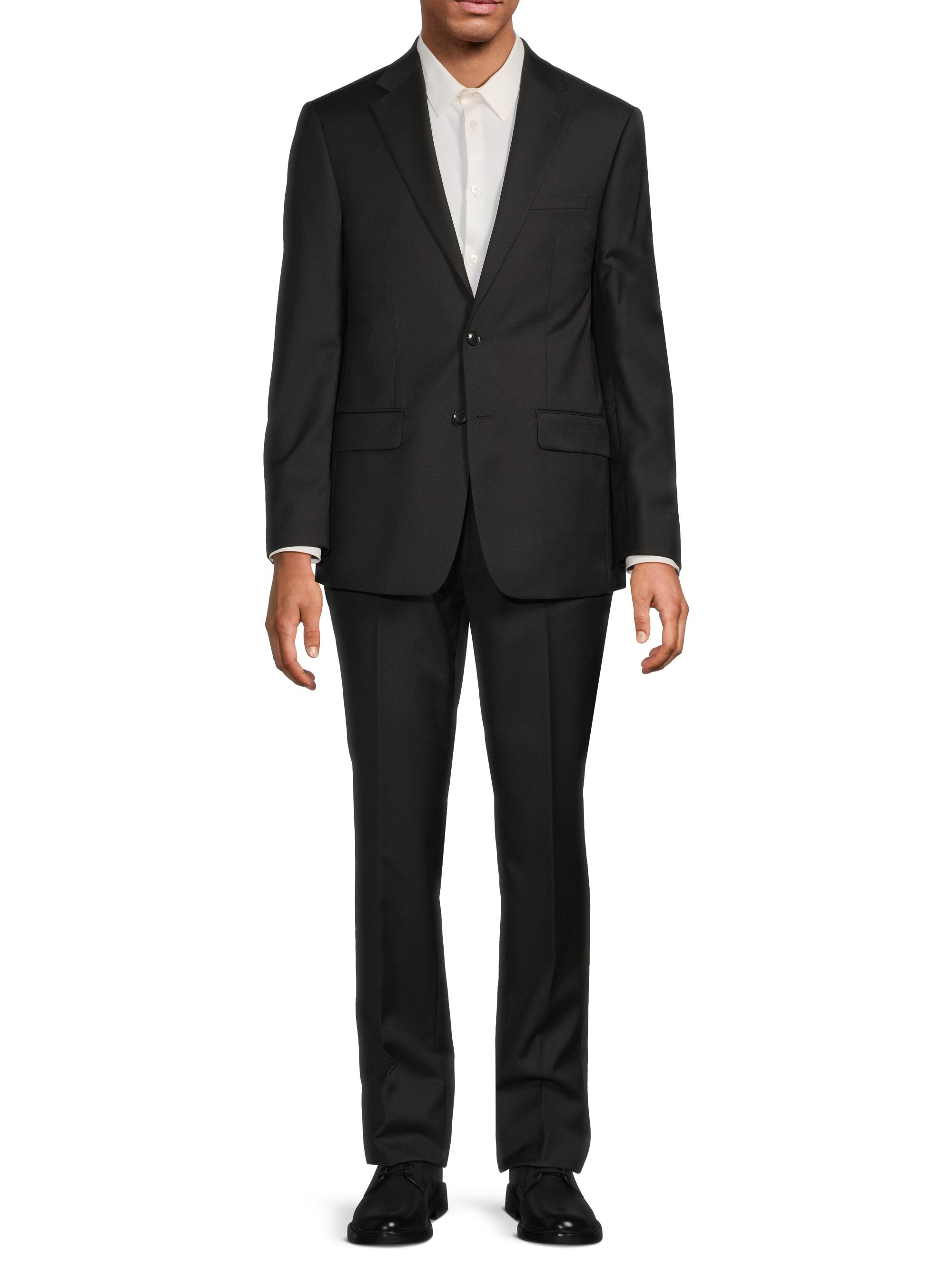 Click here for Calvin Klein Mens Morgan Wool-Blend Slim-Fit Suit... prices