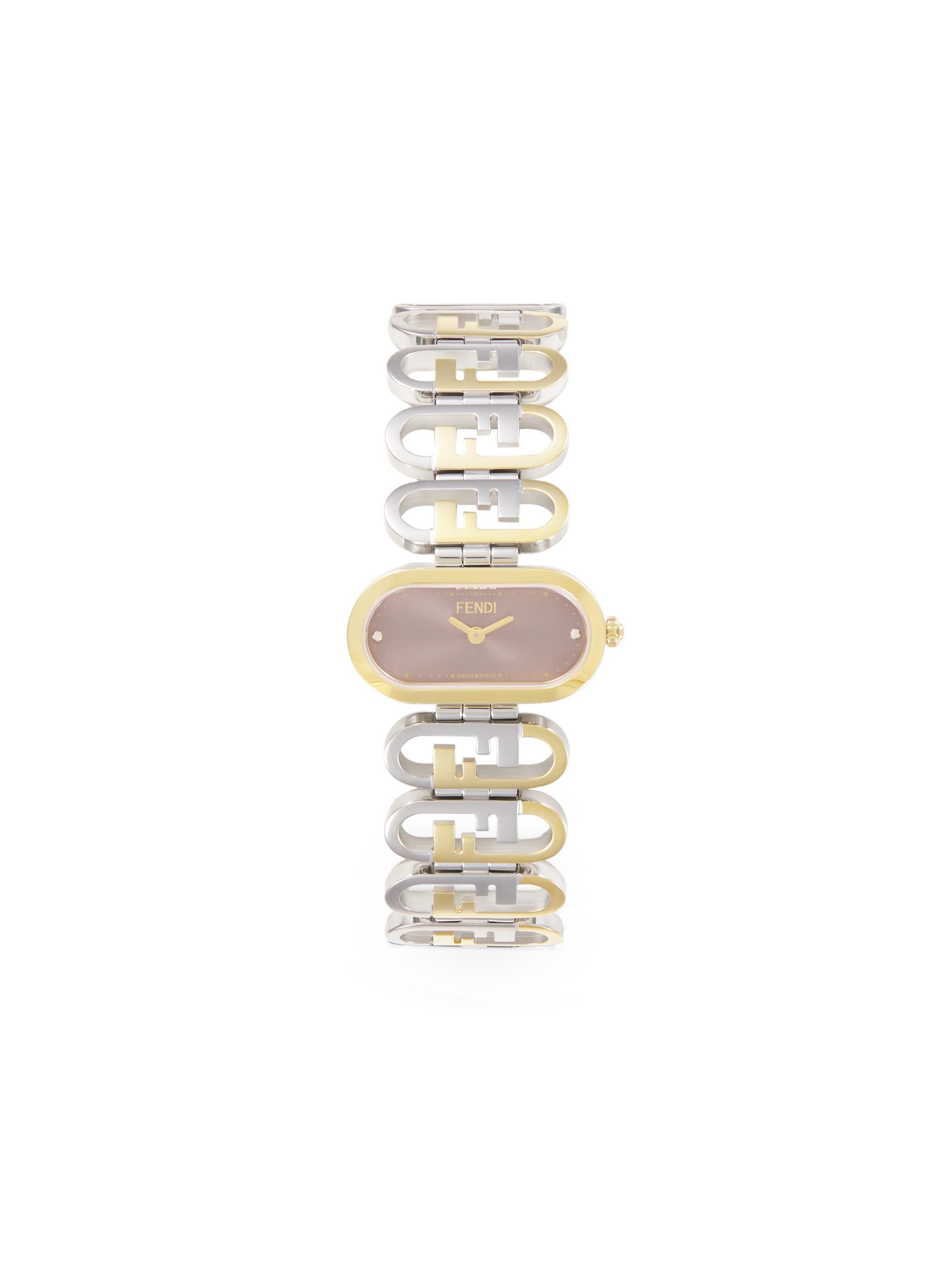 Click here for Fendi Womens Olock 28MM Two Tone Stainless Steel B... prices