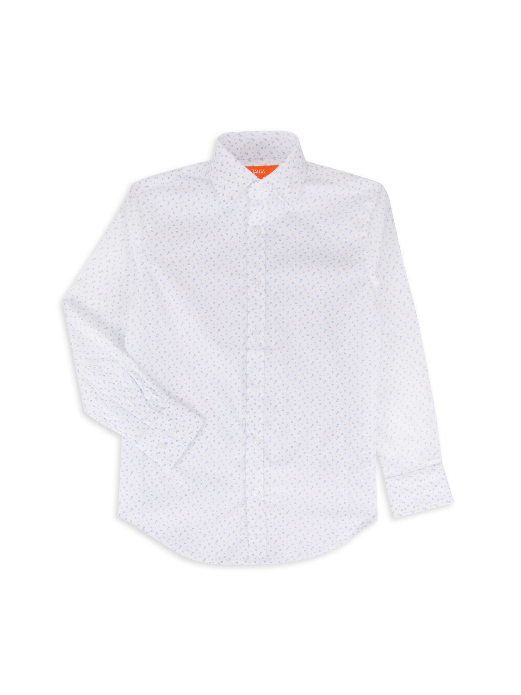 Click here for Tallia Boys Printed Long-Sleeve Shirt - White - Si... prices