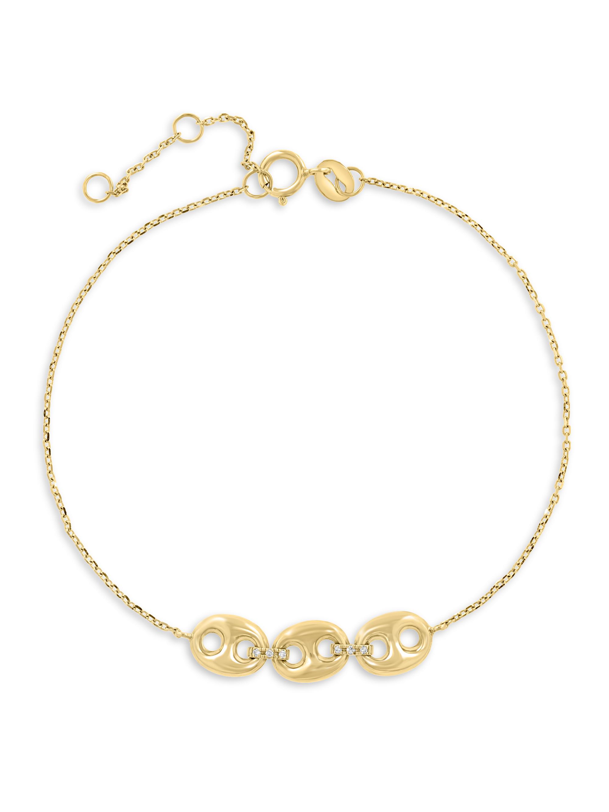 Click here for Effy Womens 14K Yellow Gold & 0.02 TCW Diamond Bra... prices