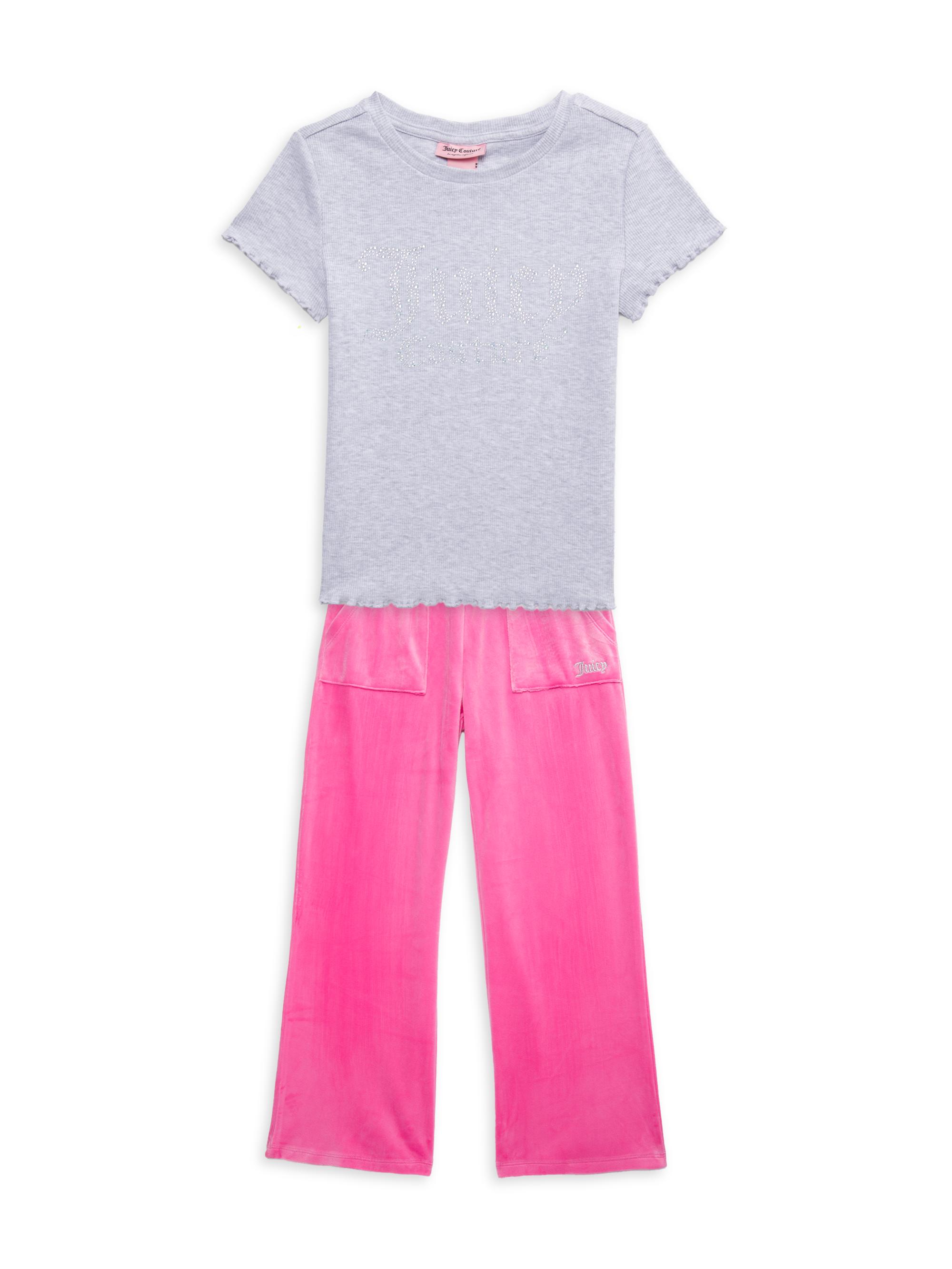 Click here for Juicy Couture Girls 2-Piece Top & Pants Set - Grey... prices