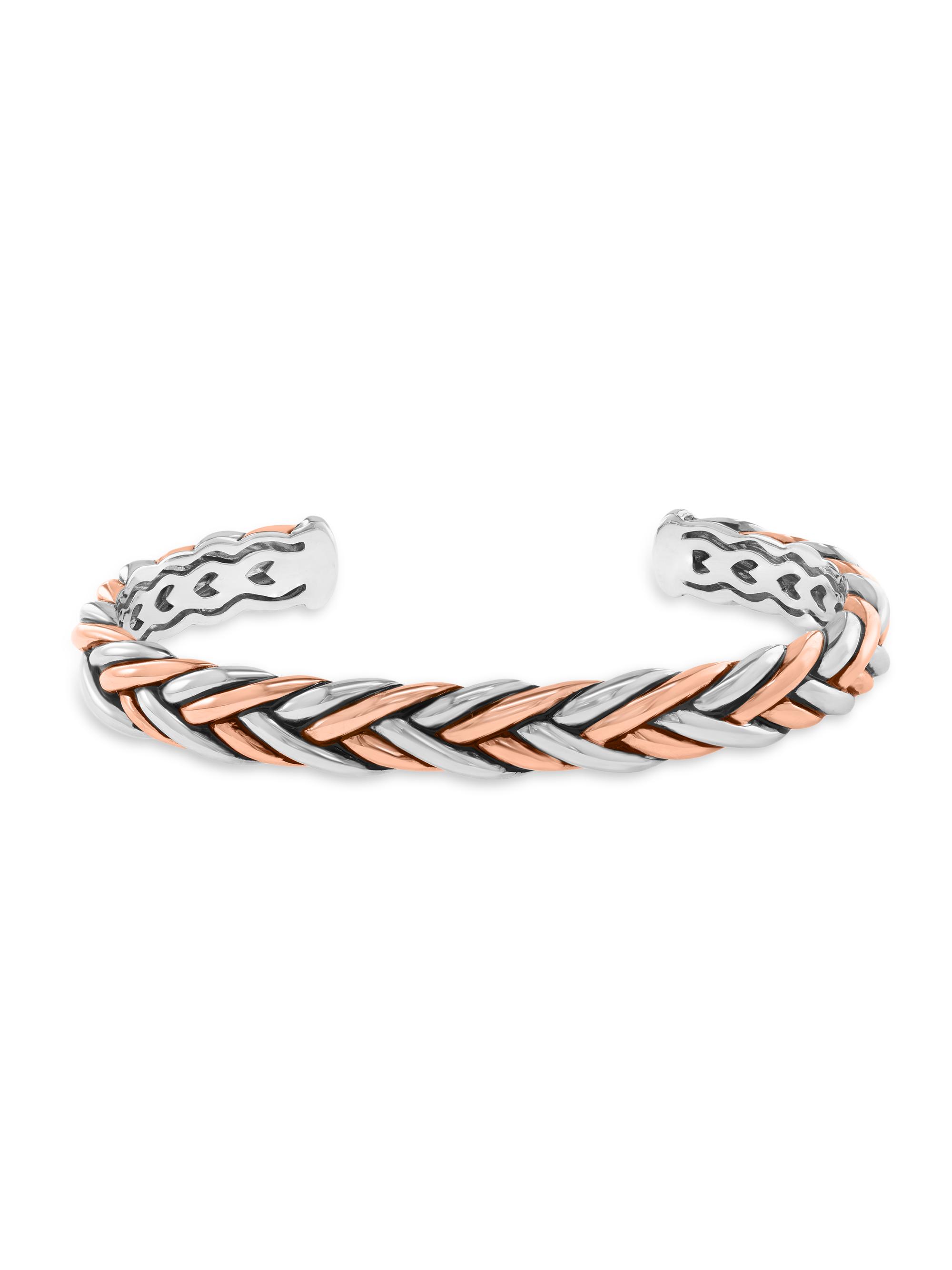 Click here for Effy Mens Sterling Silver & 14K Rose Gold-Plated B... prices