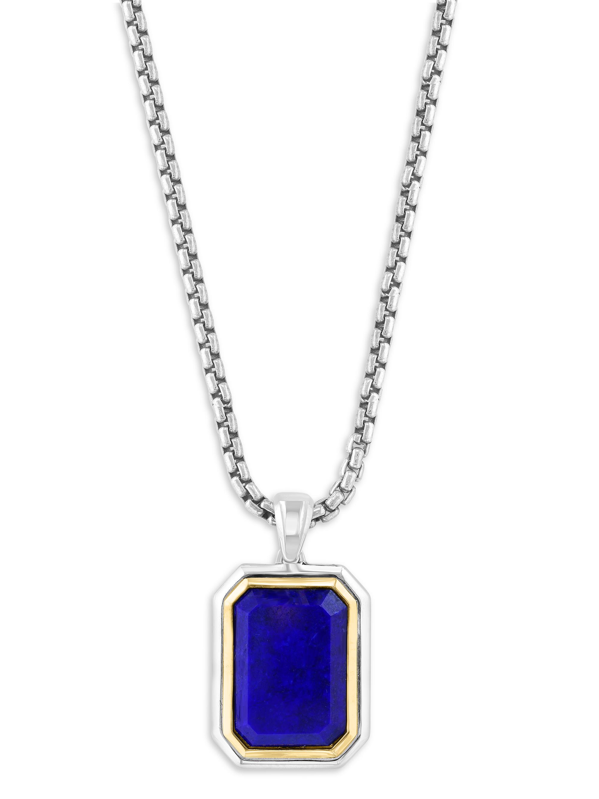 Click here for Effy Womens Sterling Silver/18K Yellow Gold Lapis... prices