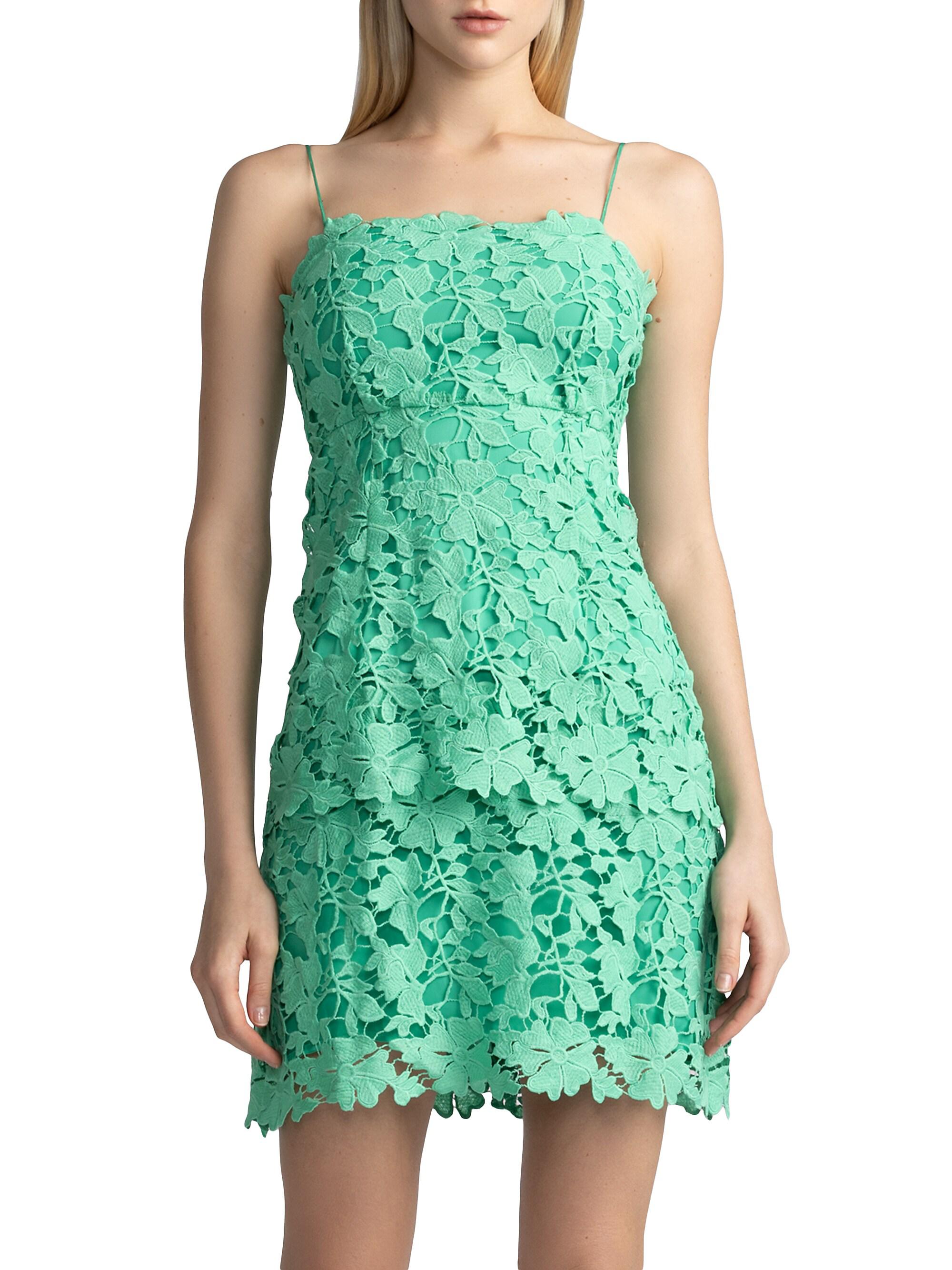 Click here for Zac Posen Womens Tiered Guipure Lace Minidress - C... prices