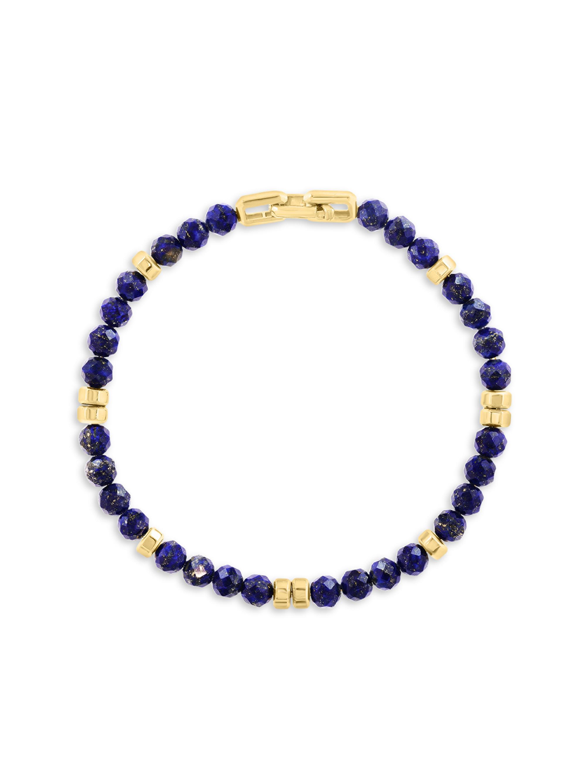 Click here for Effy Womens 14K Yellow Gold & Blue Lapis Bracelet... prices