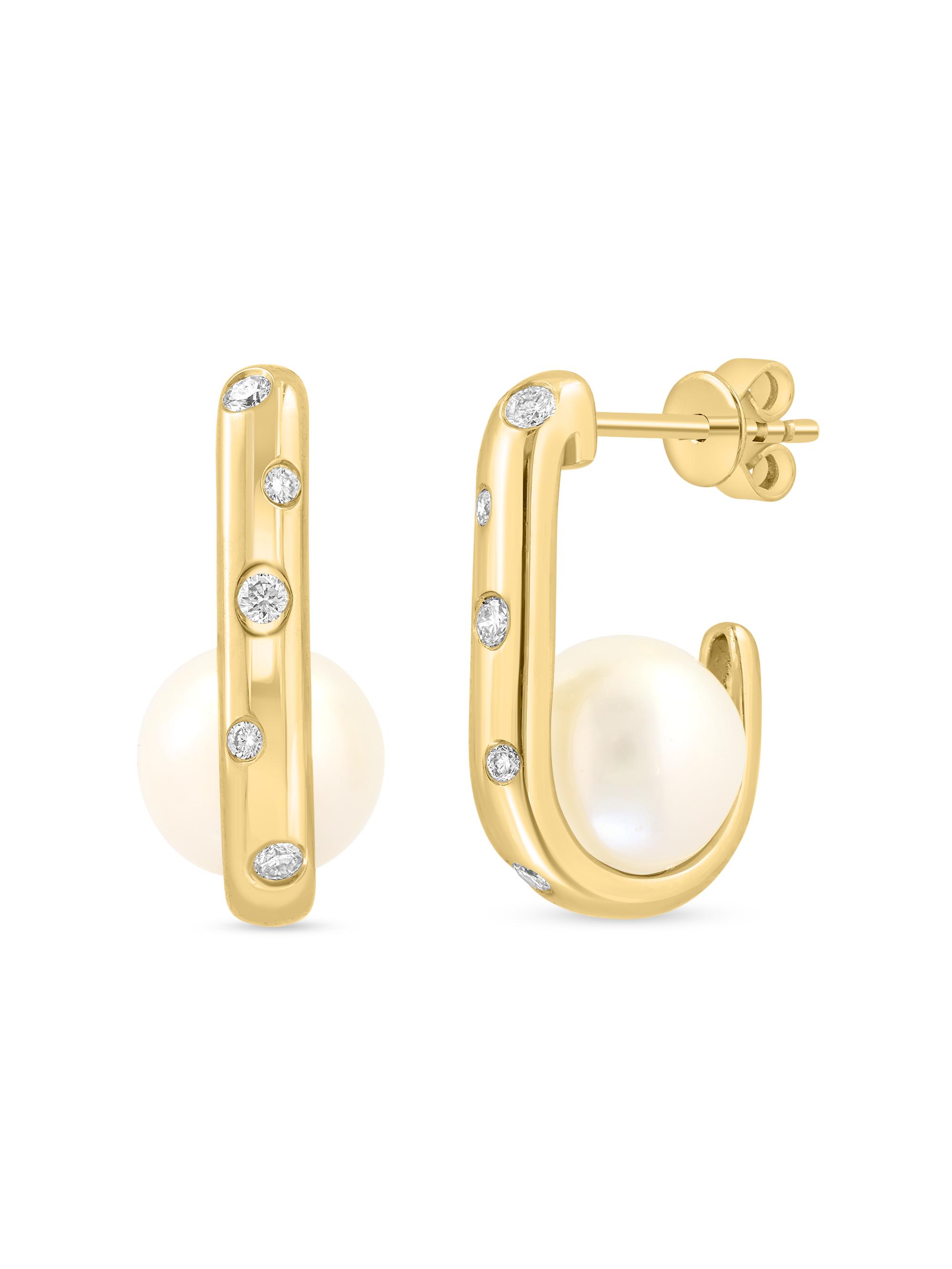 Click here for Effy Womens 14K Yellow Gold  Freshwater Pearl & 0.... prices