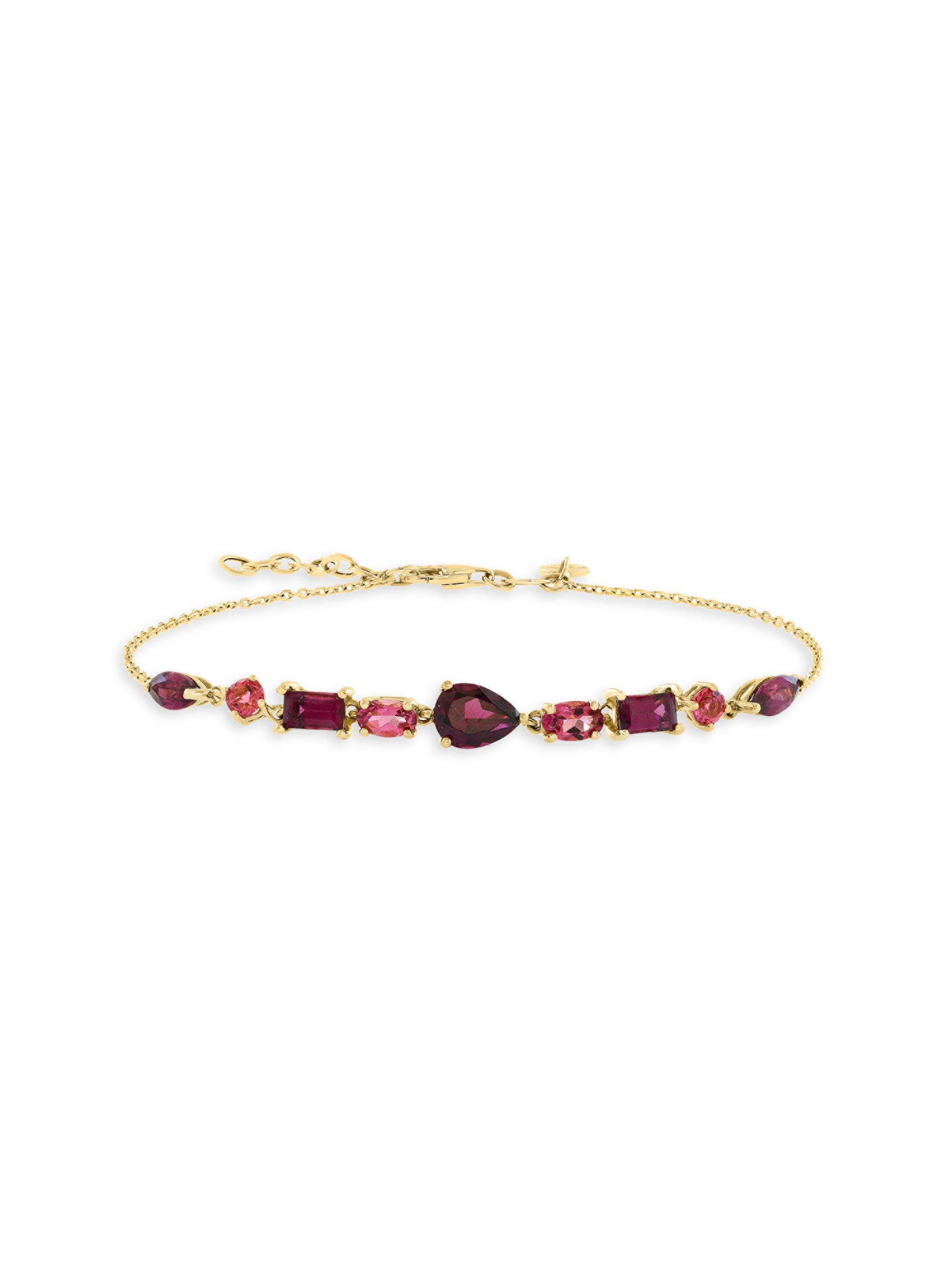 Click here for Effy Womens 14K Yellow Gold  Rhodolite & Pink Tour... prices