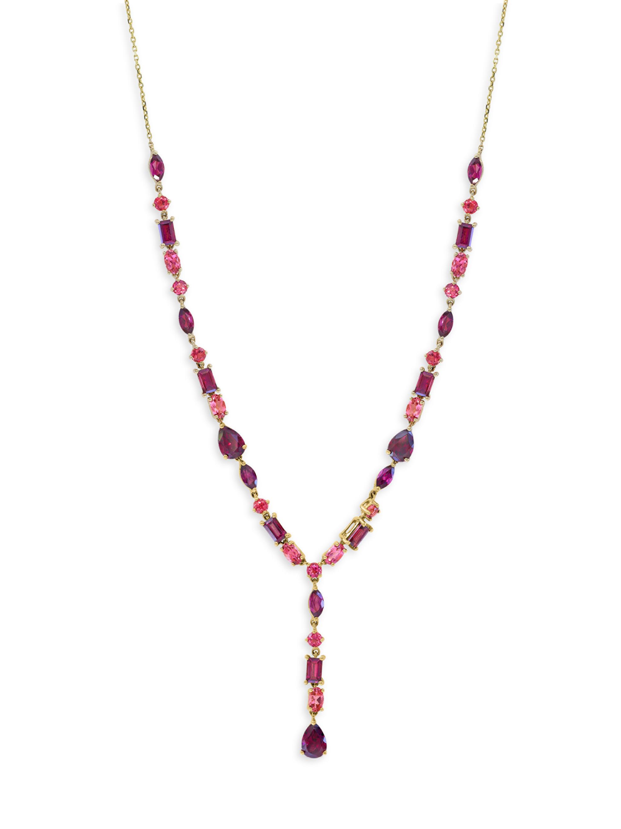 Click here for Effy Womens 14K Yellow Gold & 12.0 TCW Rhodolite &... prices