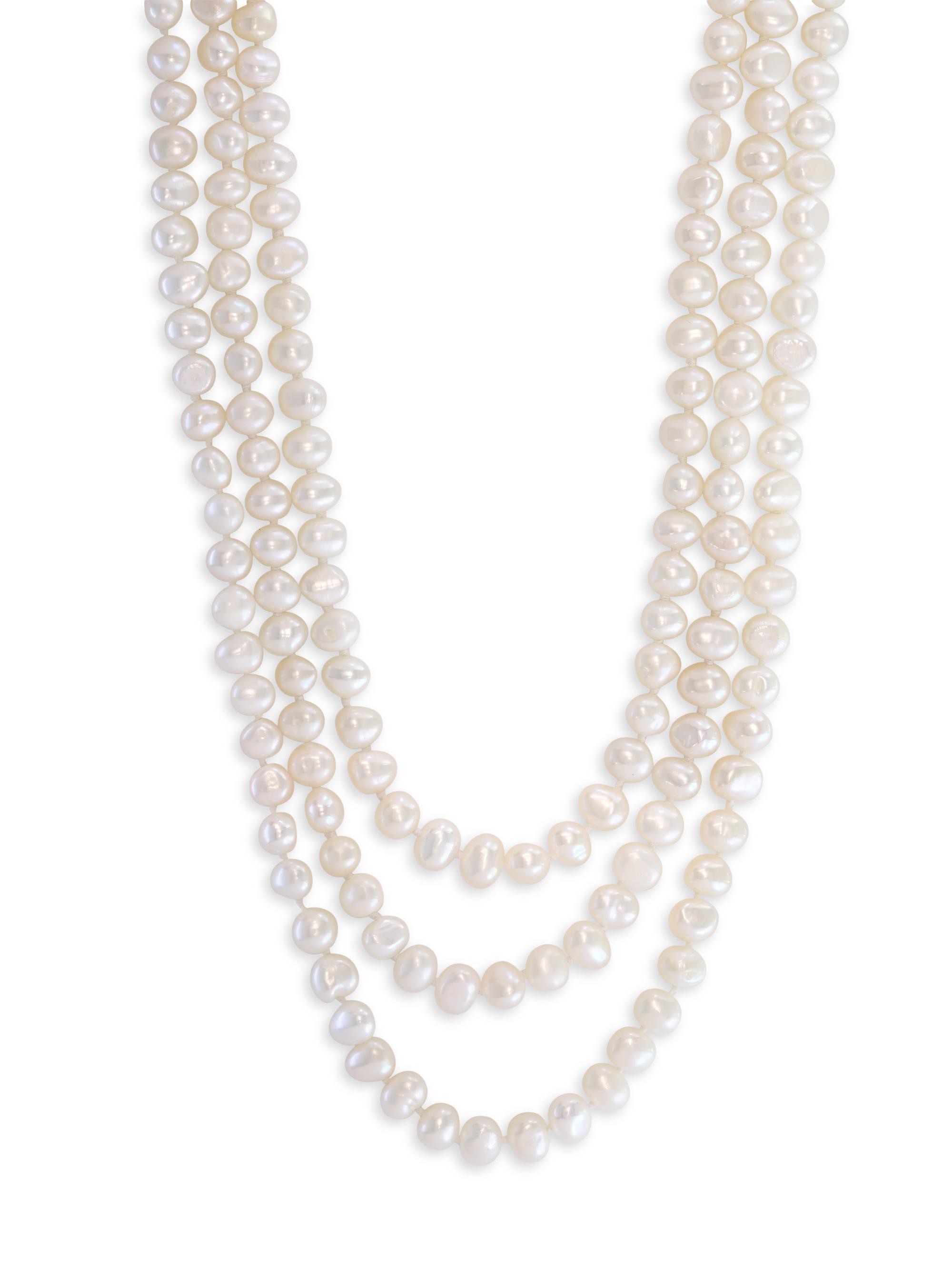 Click here for Effy Eny Womens Sterling Silver & 5mm Baroque Fres... prices