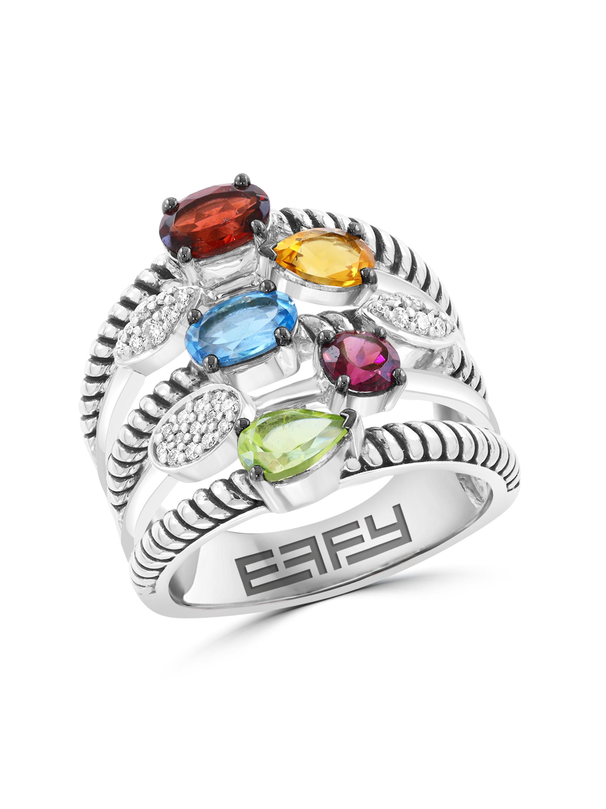 Click here for Effy Eny Womens Sterling Silver  Multicolor Stone... prices