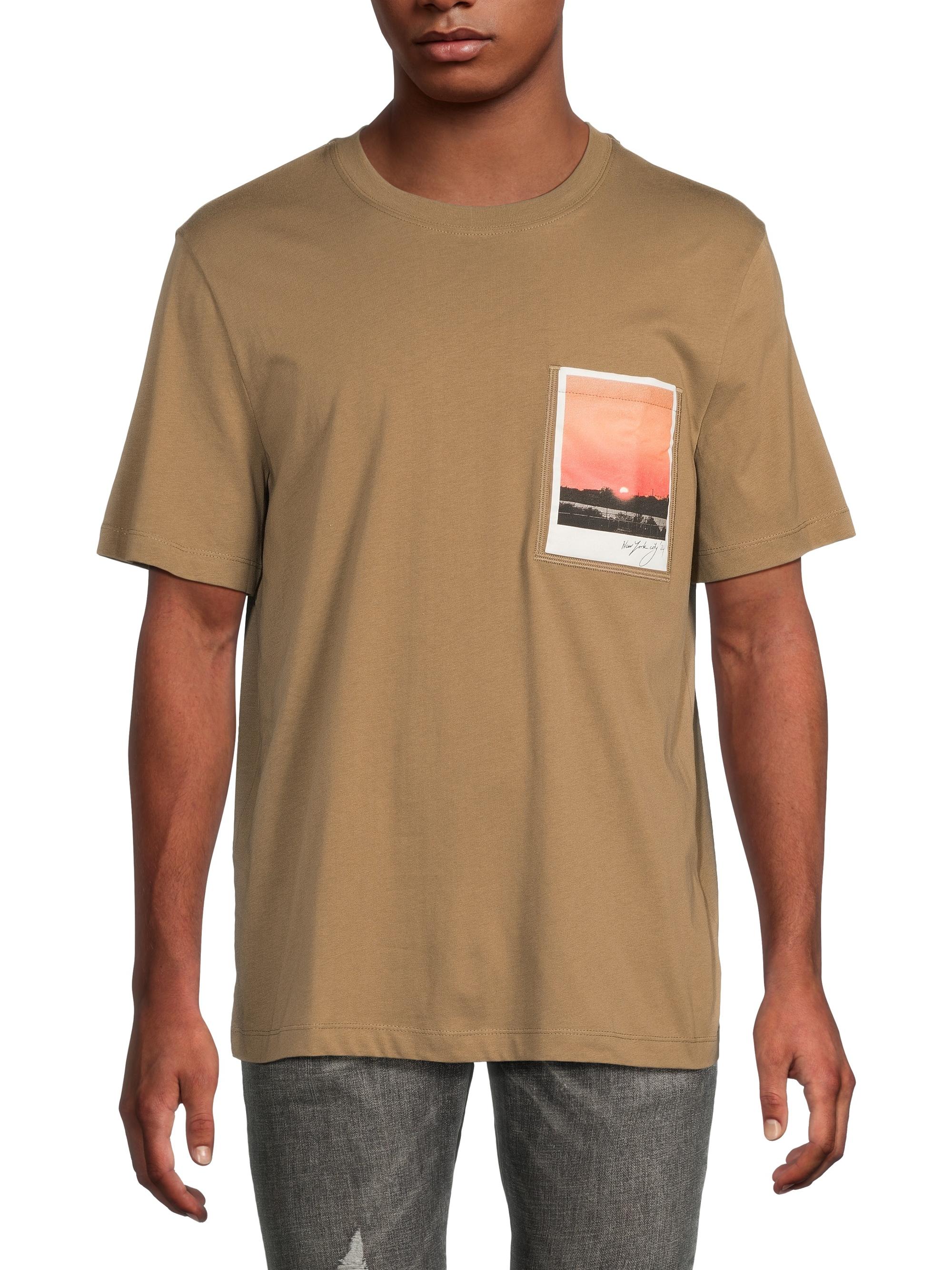 Click here for Helmut Lang Mens Graphic Patch Pocket Cotton T-Shi... prices