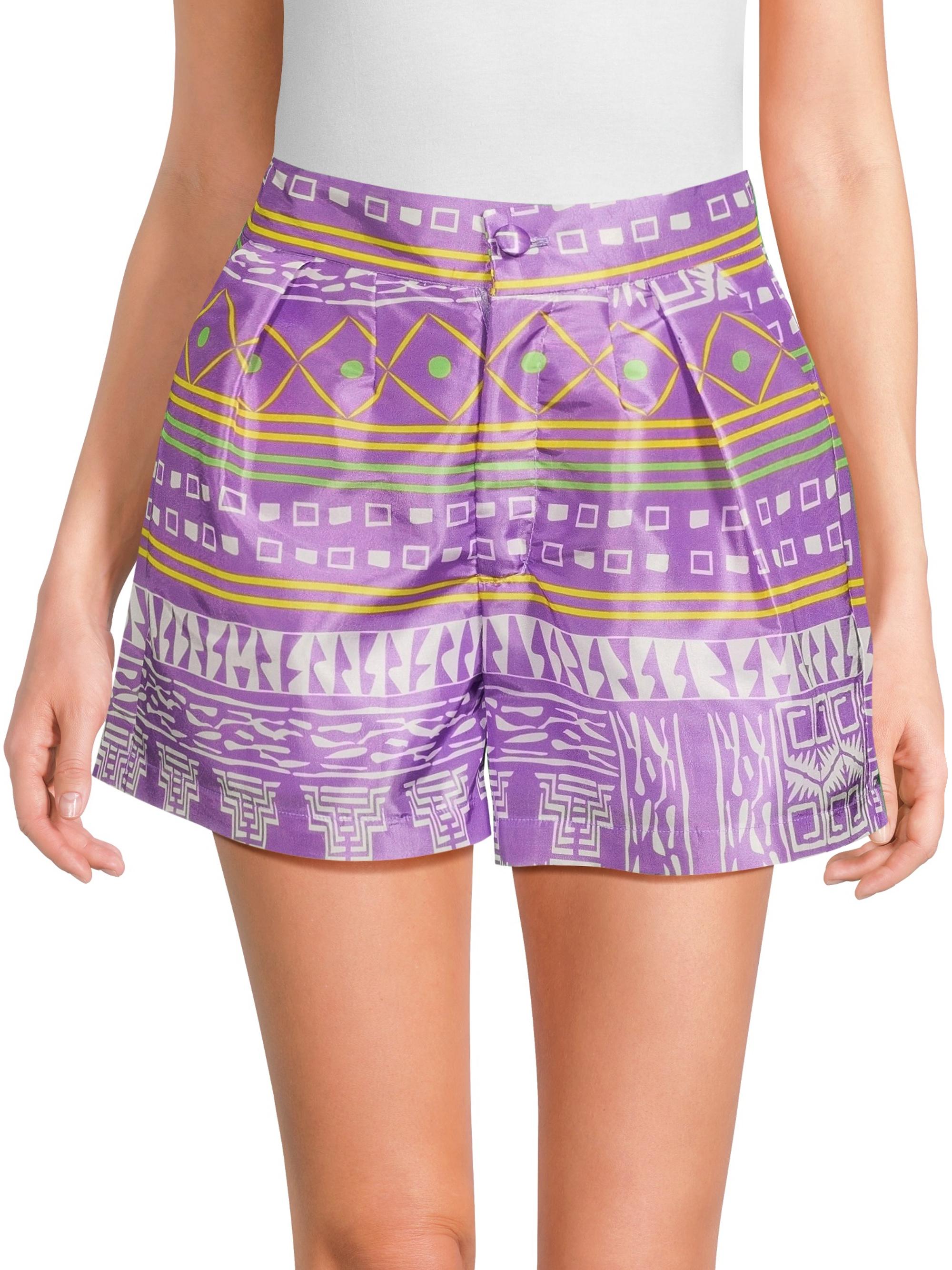 Click here for Claude Kameni Womens Lailani Printed Pleated Short... prices
