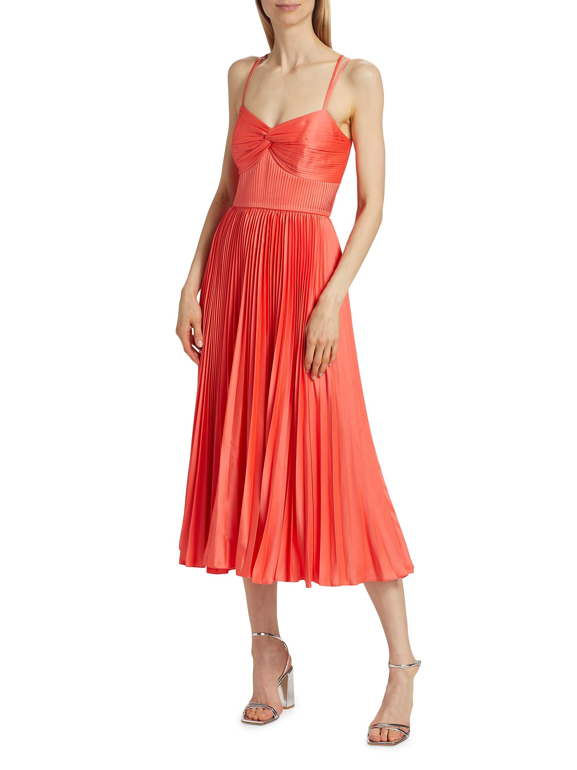 Click here for Amur Womens Krisley Pleated Sleeveless Midi-Dress... prices