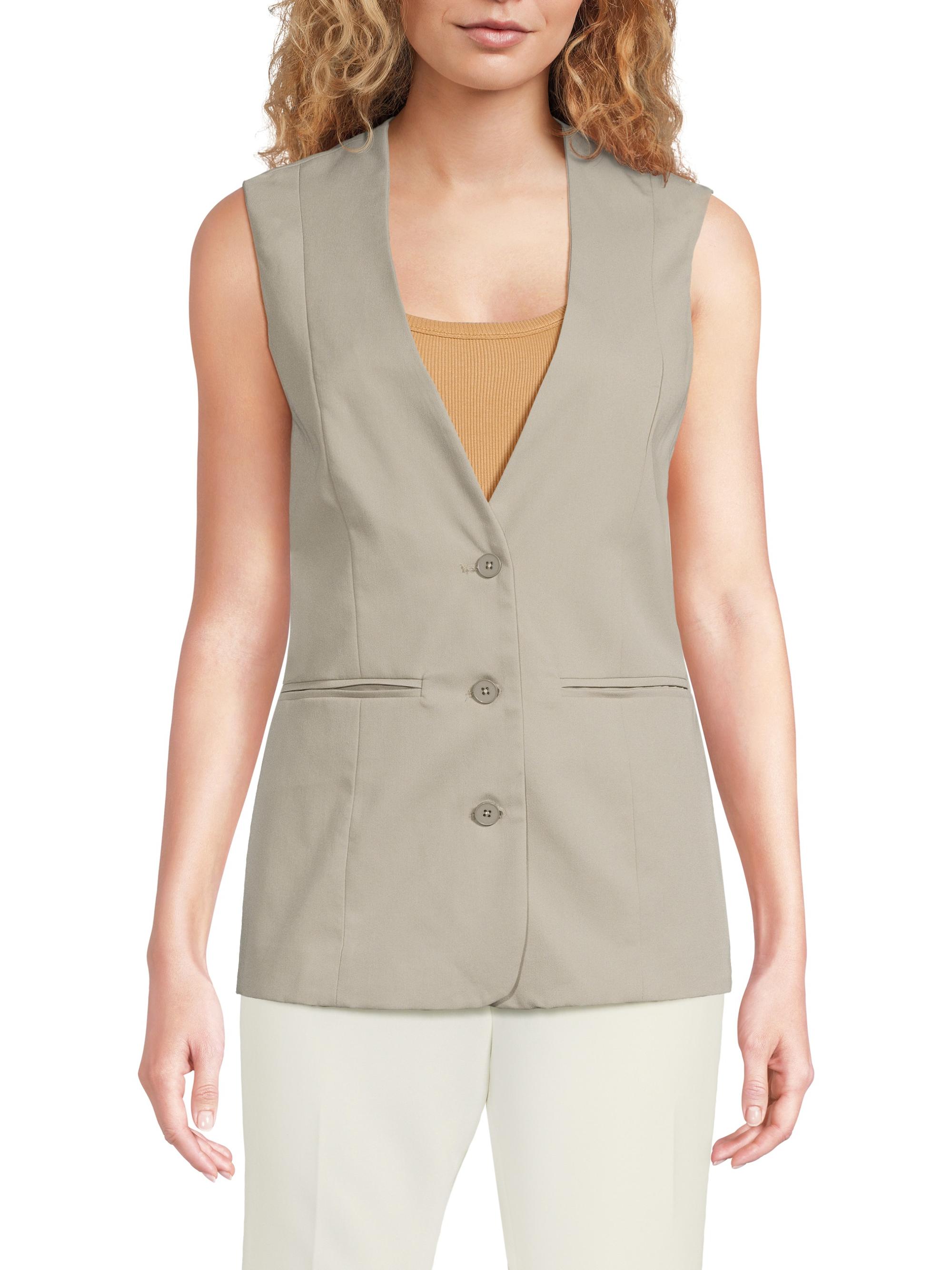 Click here for Noisy May Womens Vienna Sleeveless Blazer Vest - G... prices