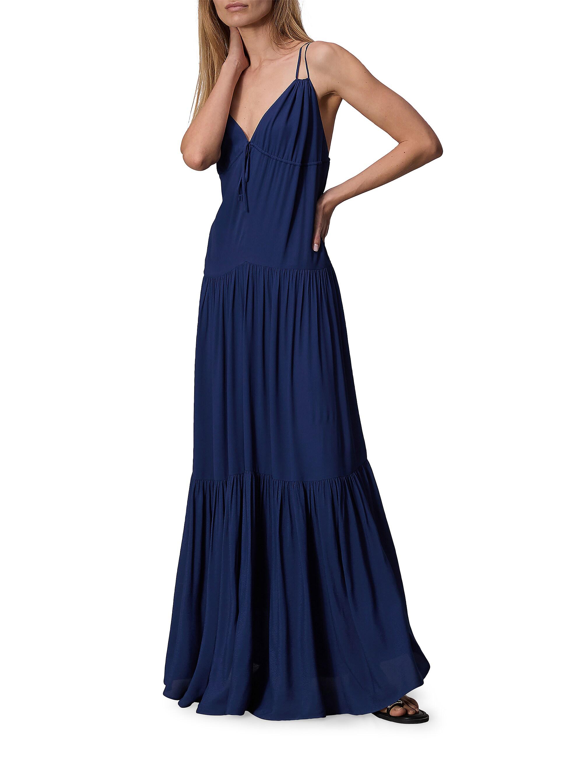 Click here for Rag & Bone Womens Amanda Tiered Maxi-Dress - Deep... prices