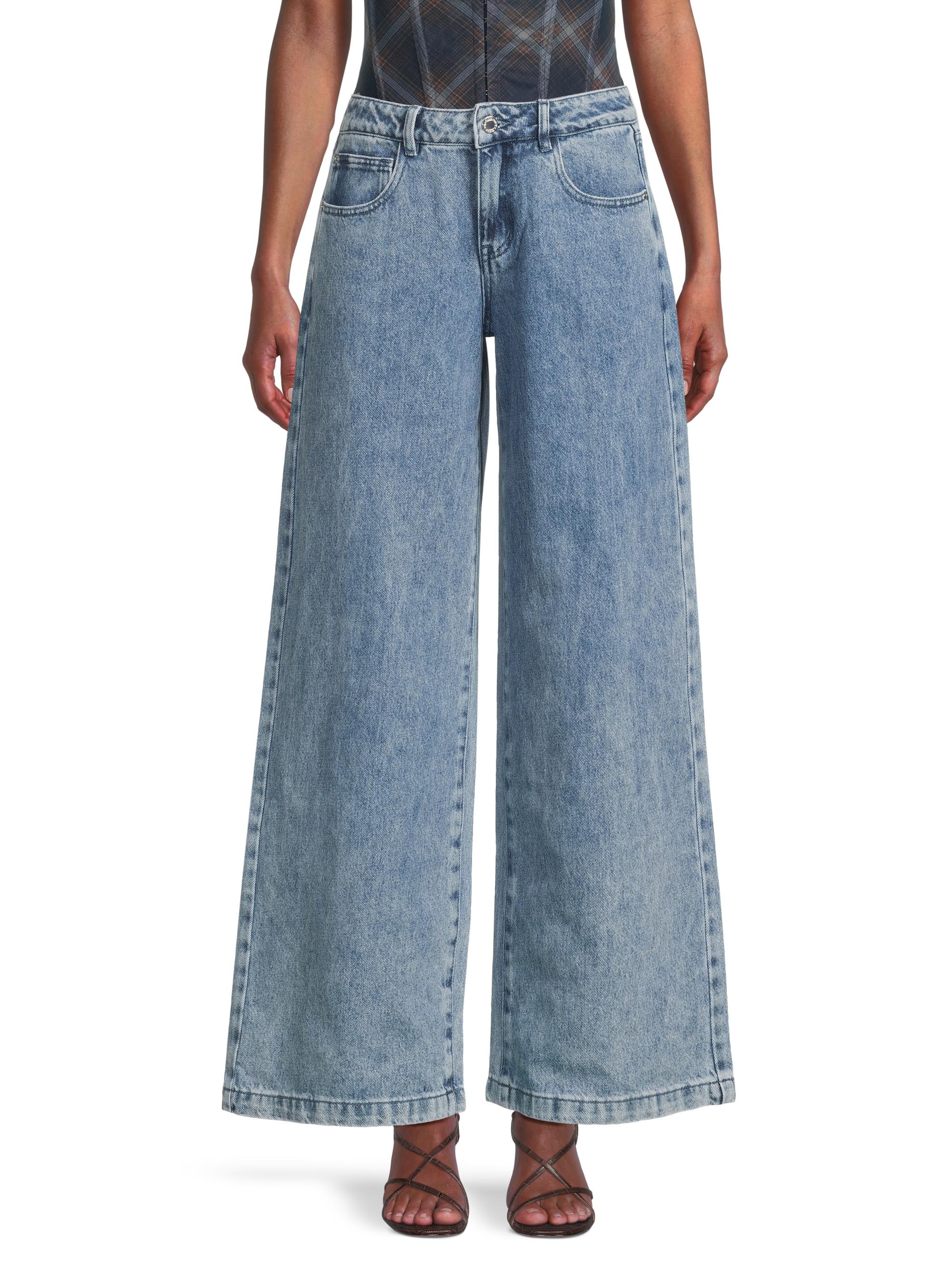 Click here for Weworewhat Womens Cotton Low-Rise Flared Relaxed F... prices