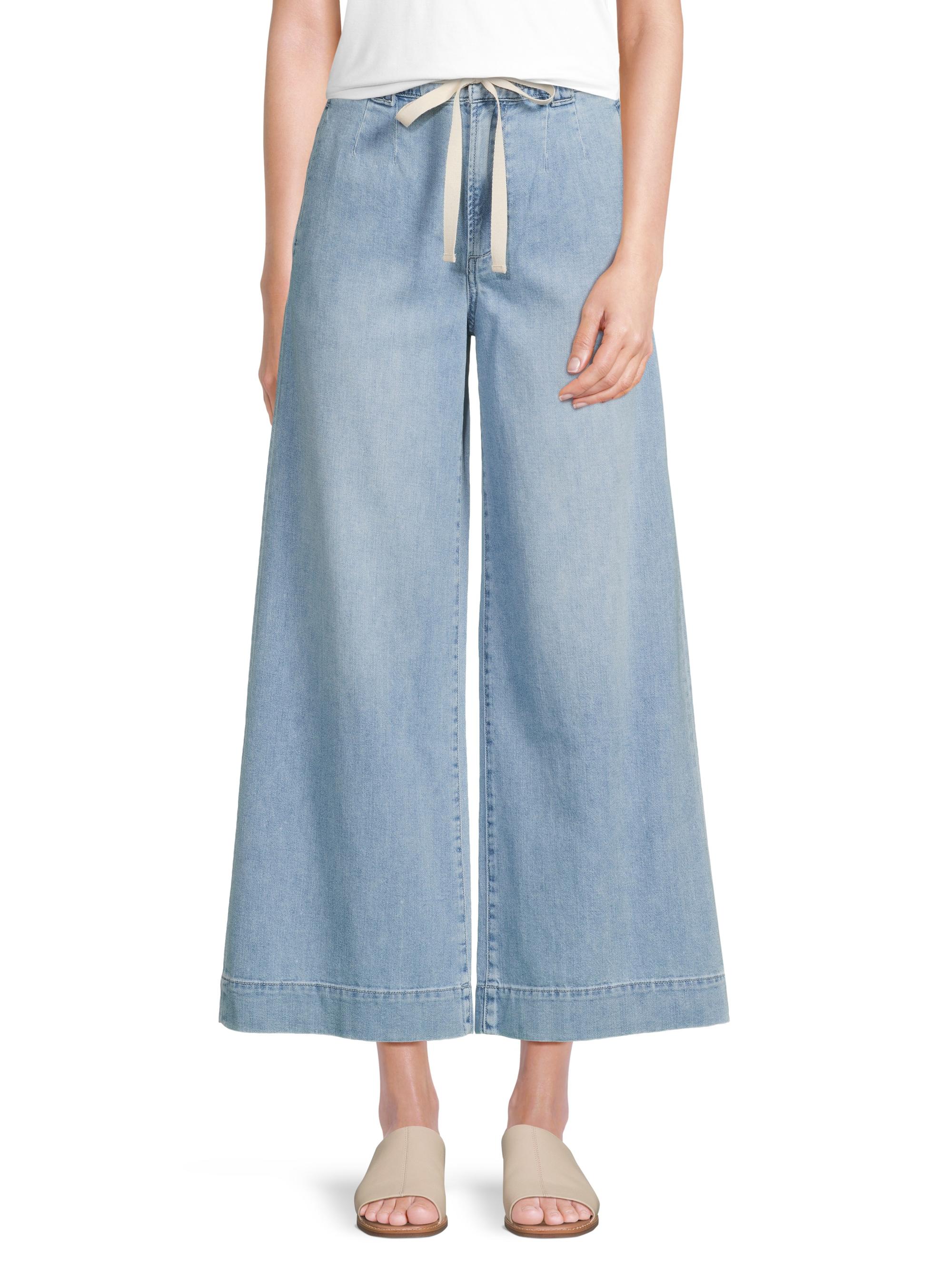 Click here for Joes Jeans Womens Tie-Front Wide-Leg Denim Pants -... prices