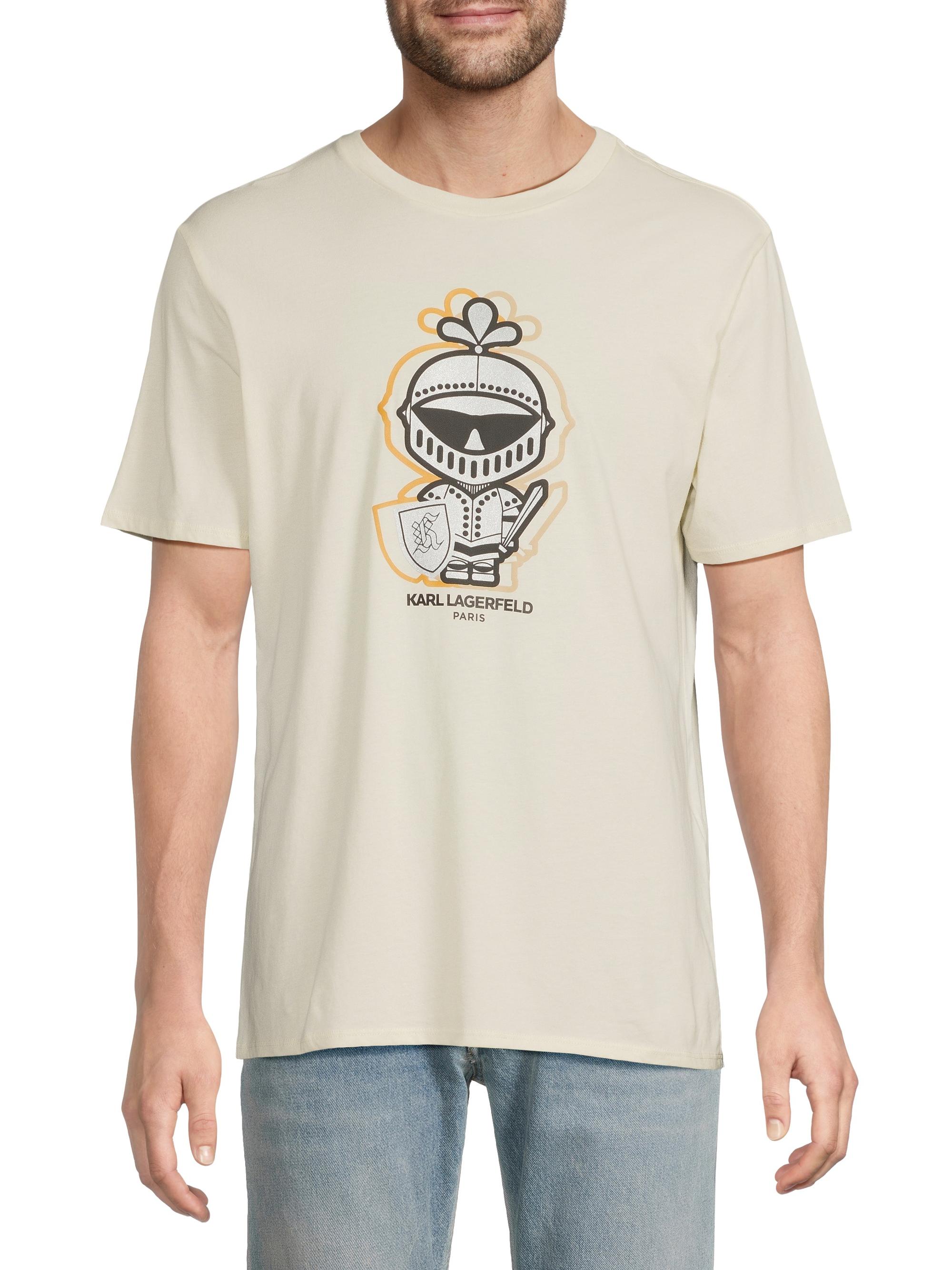 Click here for Karl Lagerfeld Paris Mens Logo Graphic Cotton T-Sh... prices