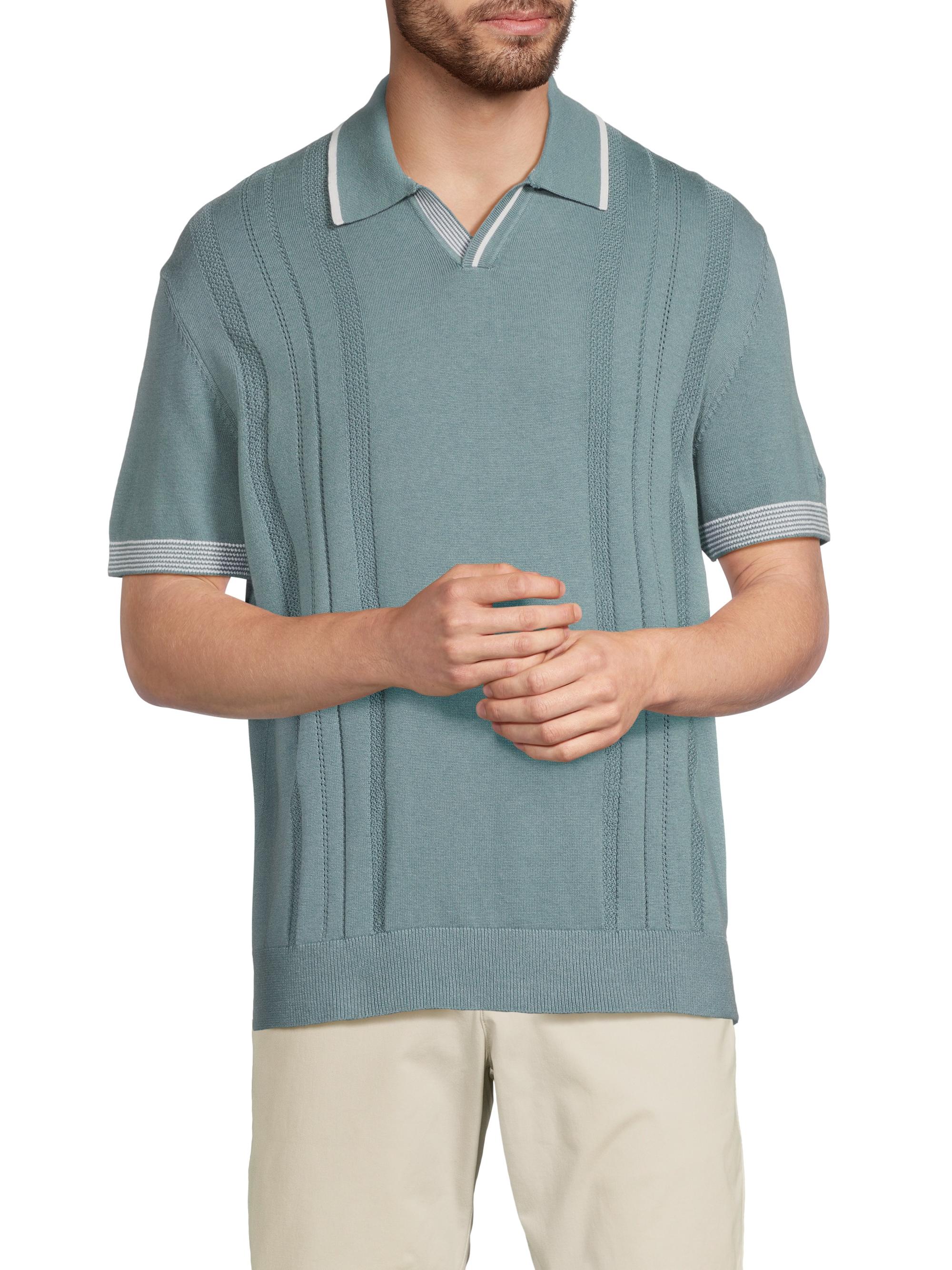 Click here for Ben Sherman Mens Johnny Collar Knit Polo Shirt - S... prices