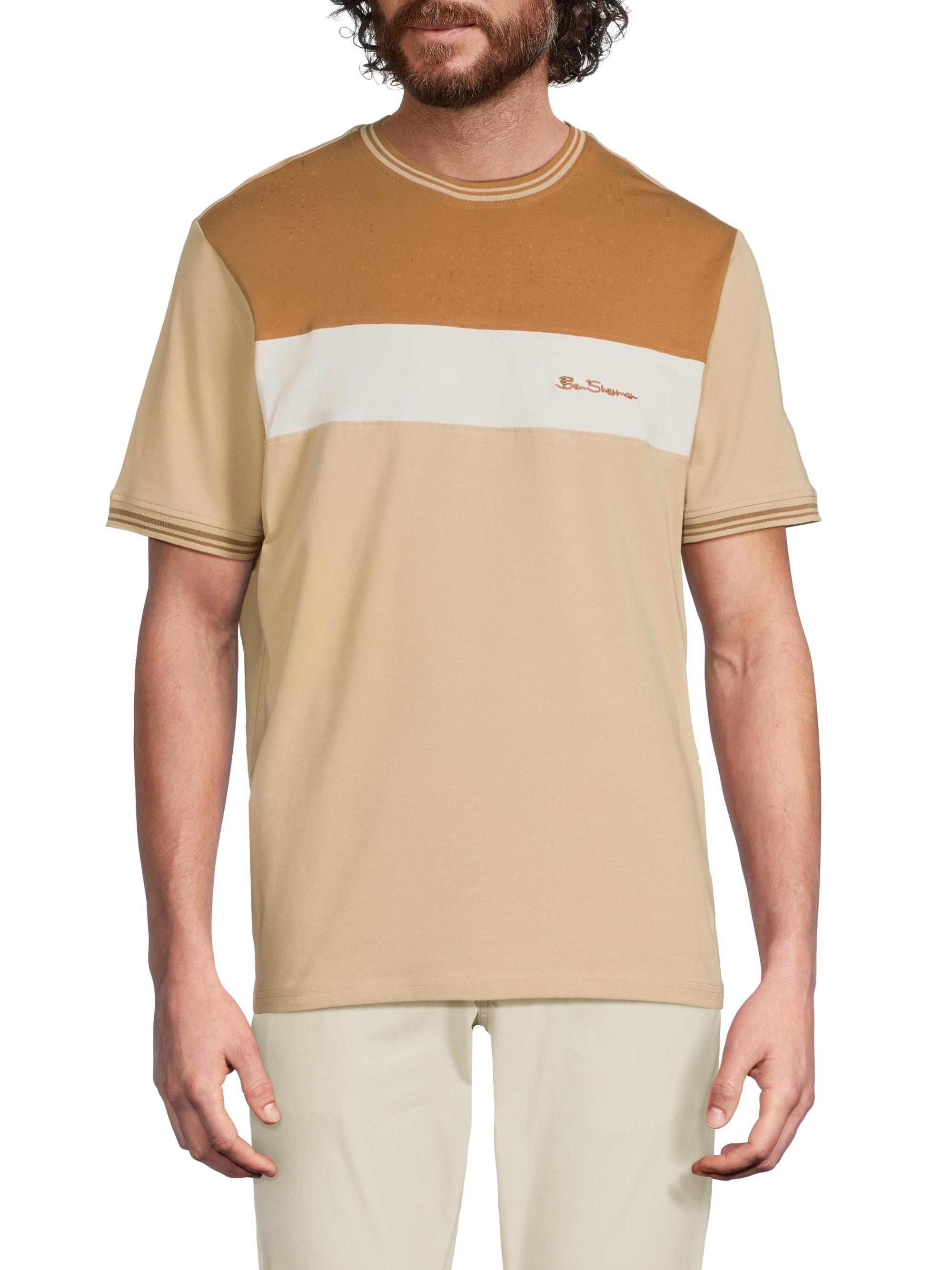 Click here for Ben Sherman Mens Colorblock T-Shirt - White Spice... prices
