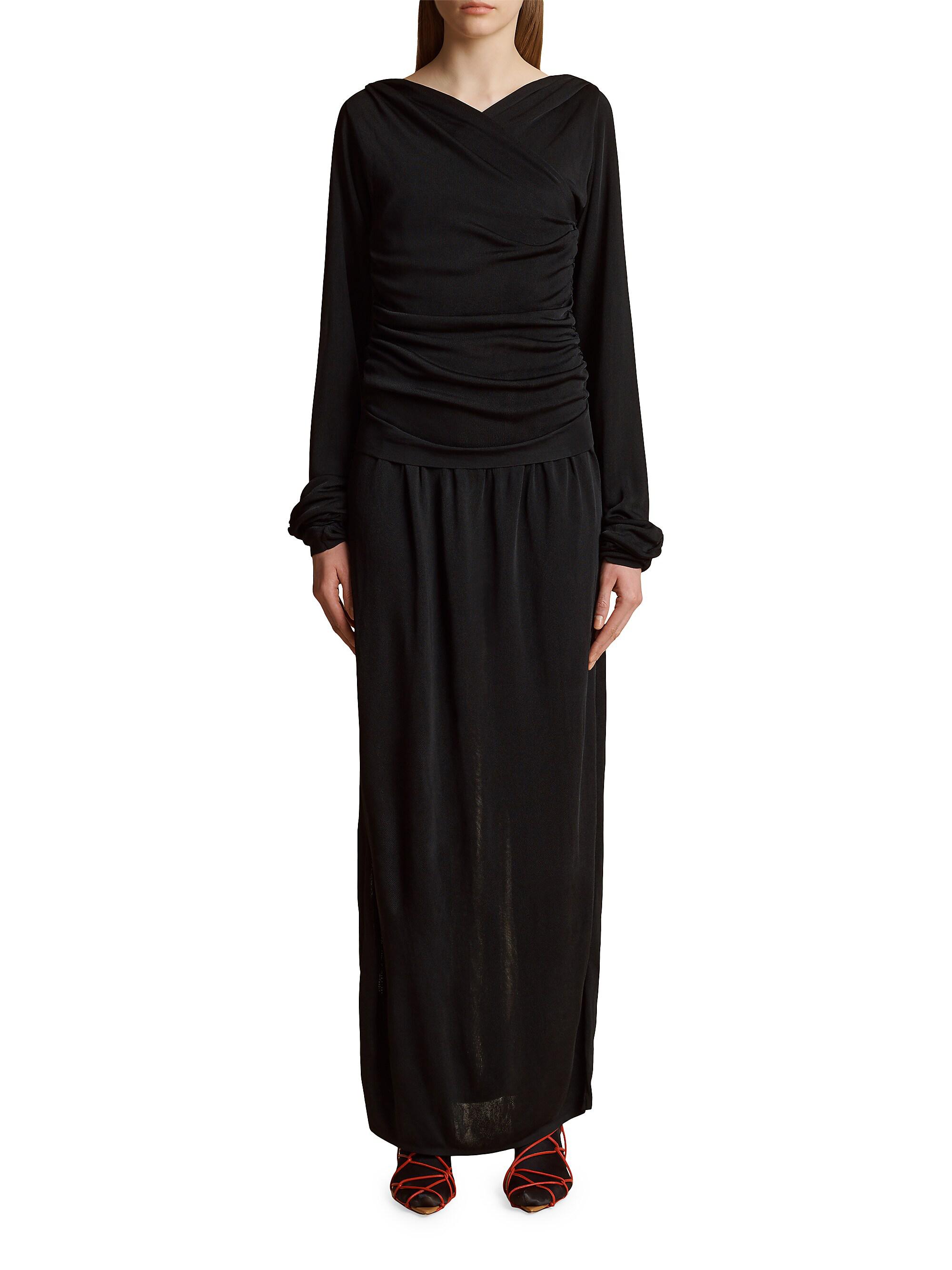 Click here for Khaite Womens Fable Maxi Dress - Black - Size M prices