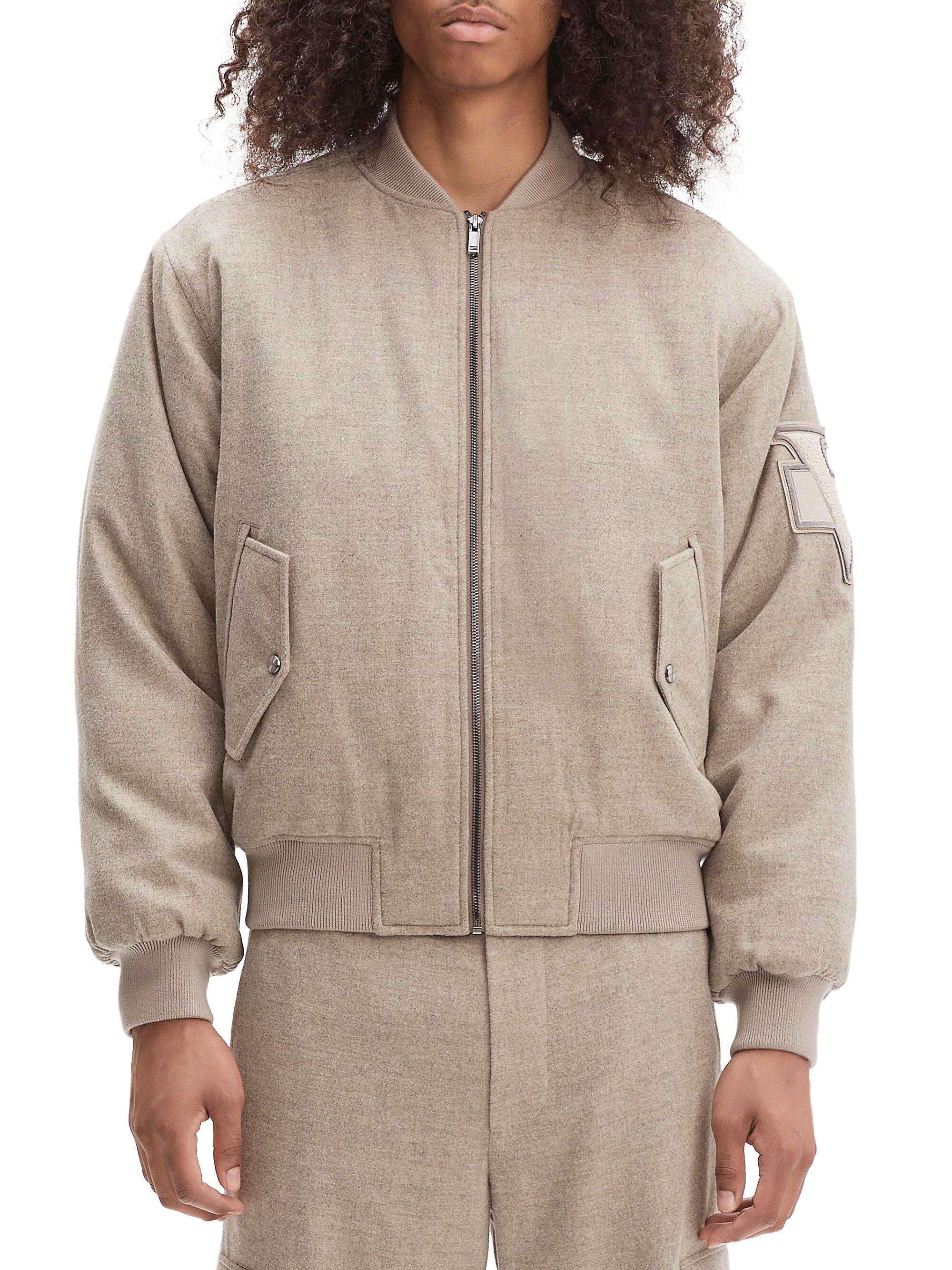 Click here for Vayder Mens Bassi Bomber Jacket - Grey Sand - Size... prices