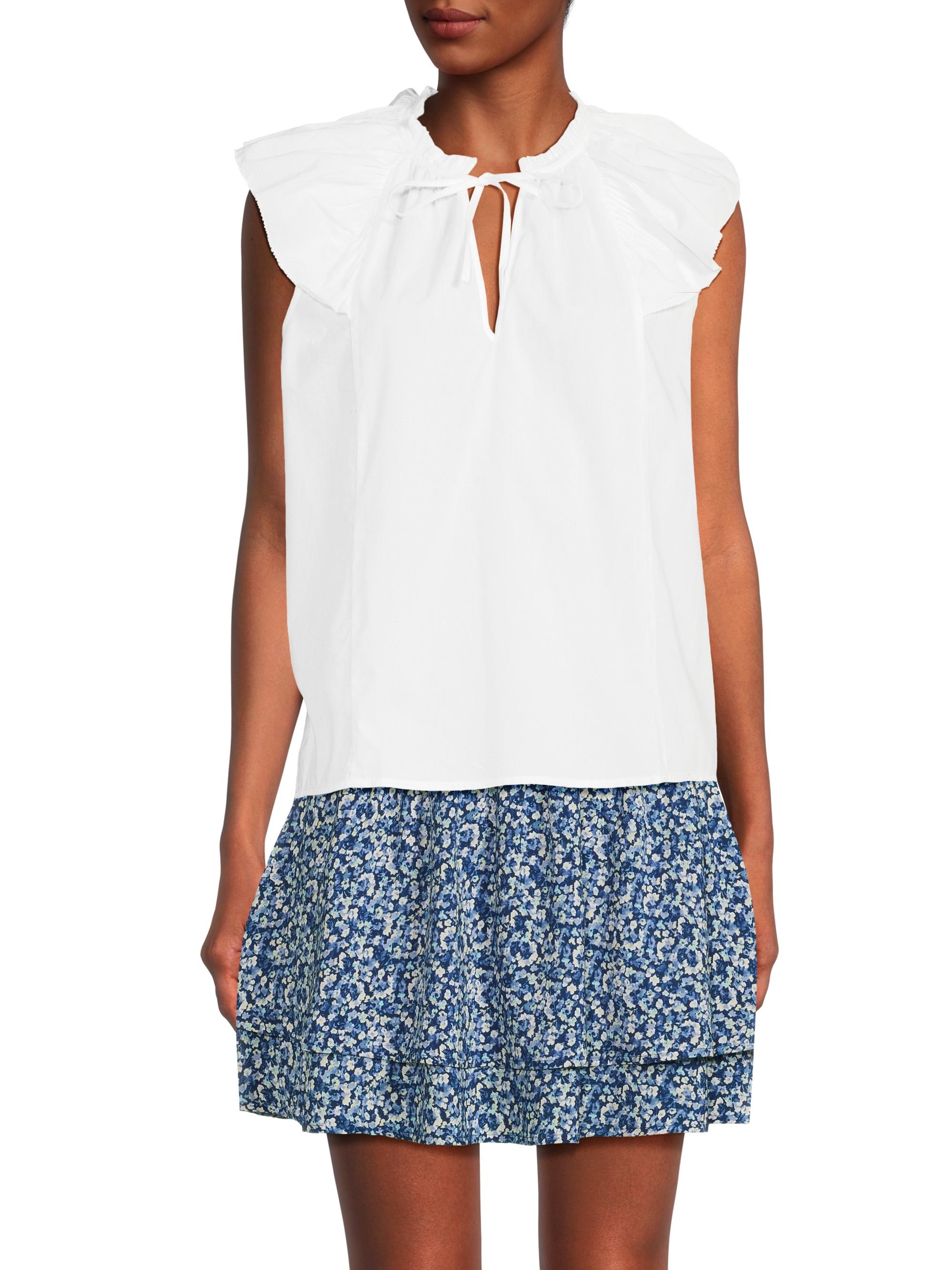 Click here for Rails Womens Karysa Cotton Top - White - Size S prices