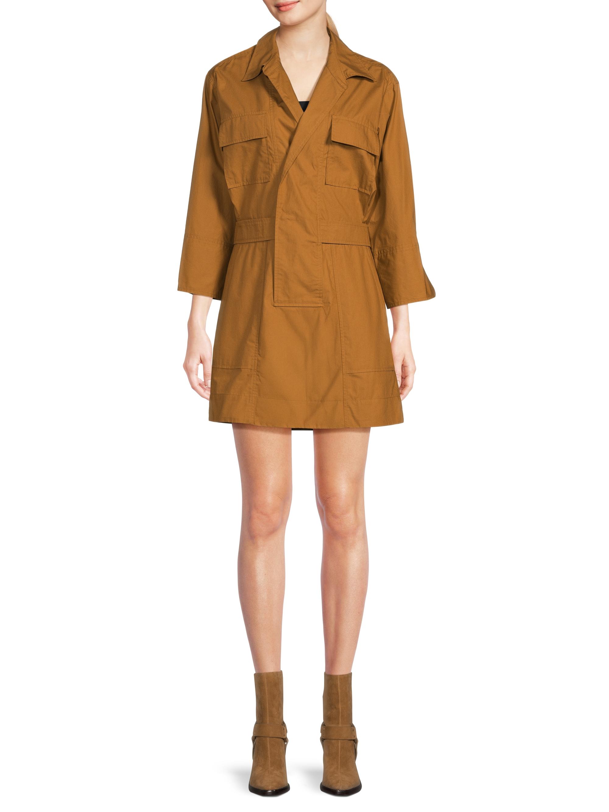 Click here for A. l.c. Womens Cotton Utility Minidress - Copper -... prices