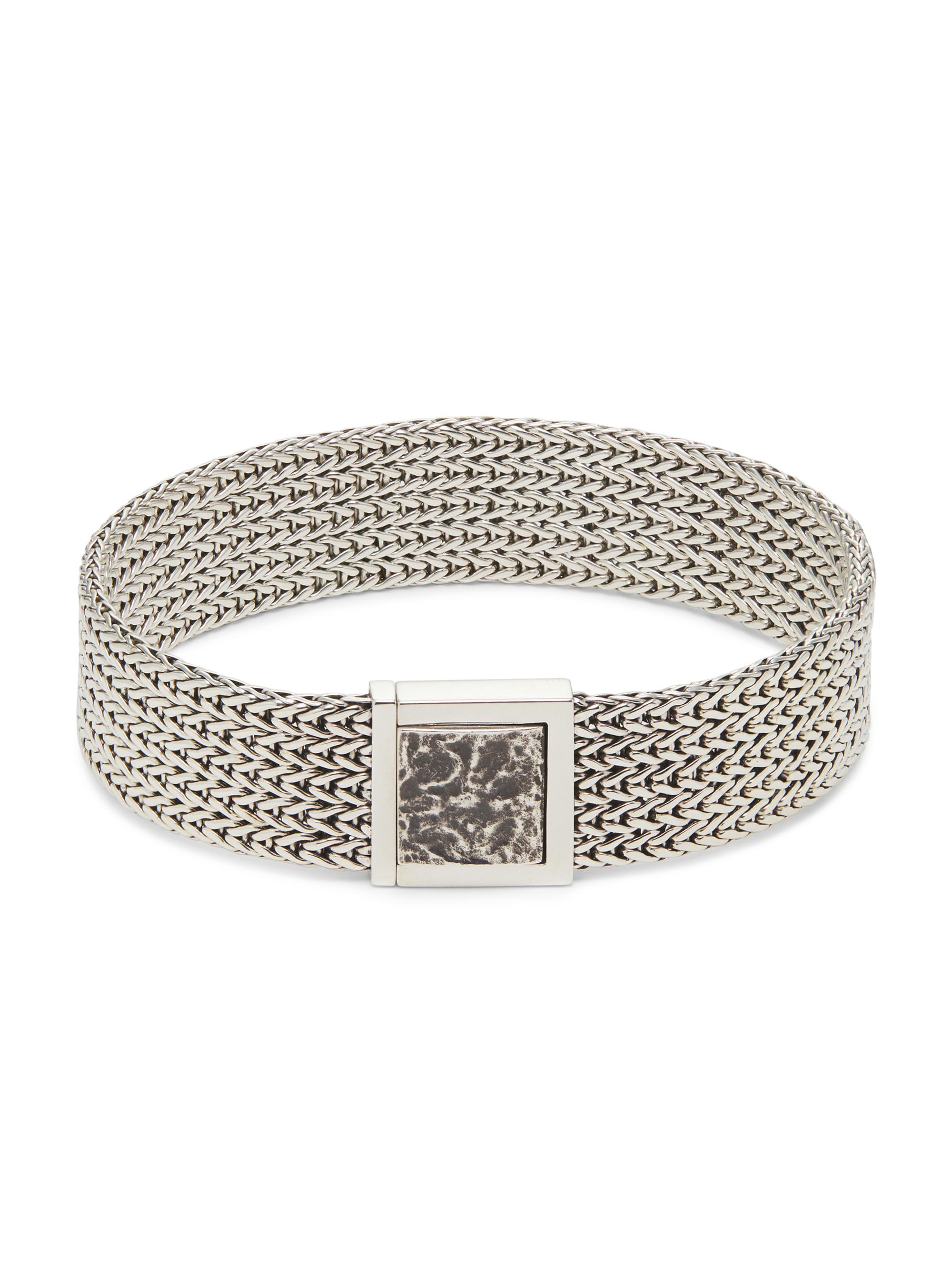 Click here for John Hardy Womens Rata Silver Chain Cuff Bracelet... prices