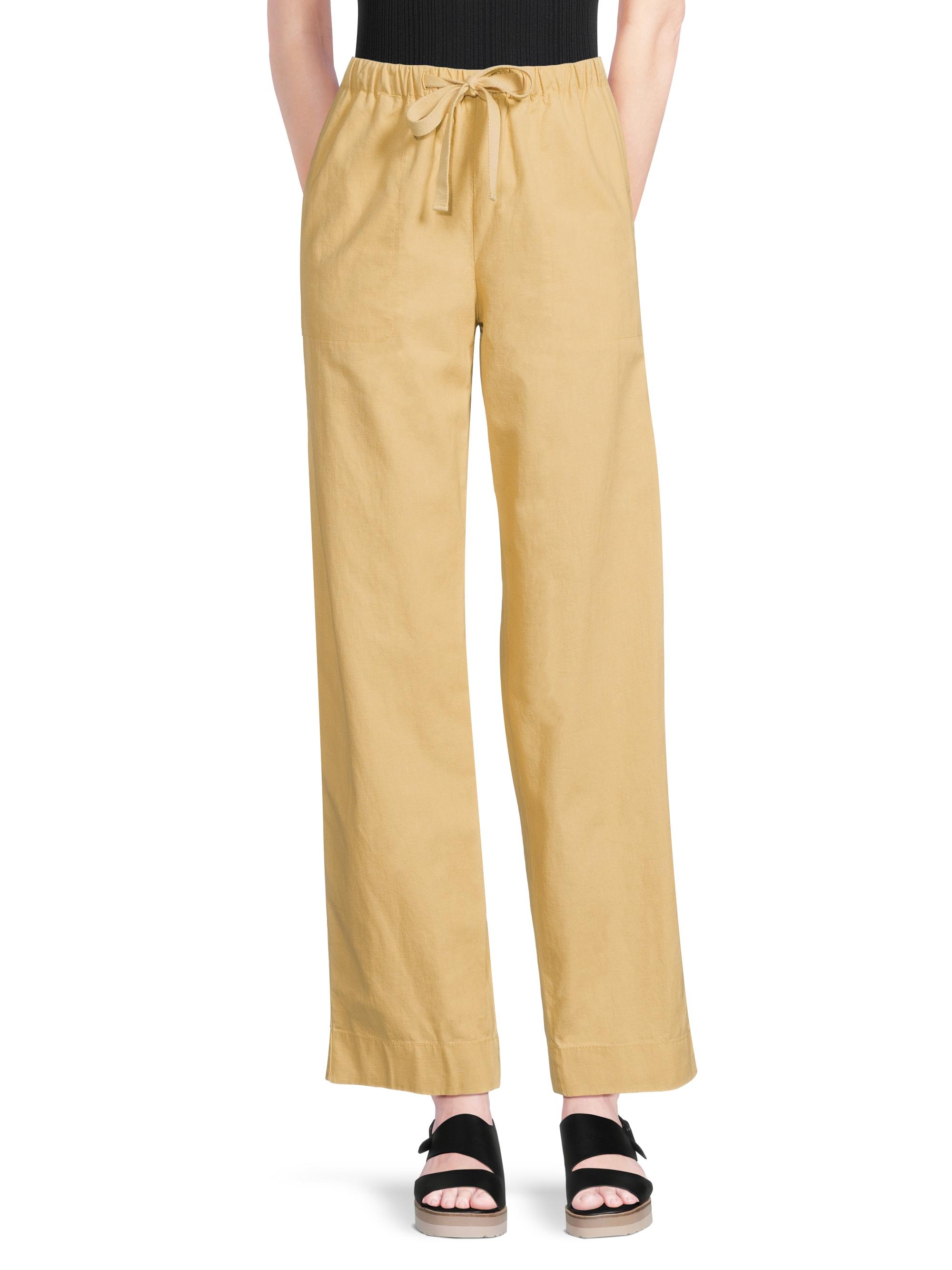 Click here for Vince Womens Tie Front Pull-On Pants - Light Brass... prices